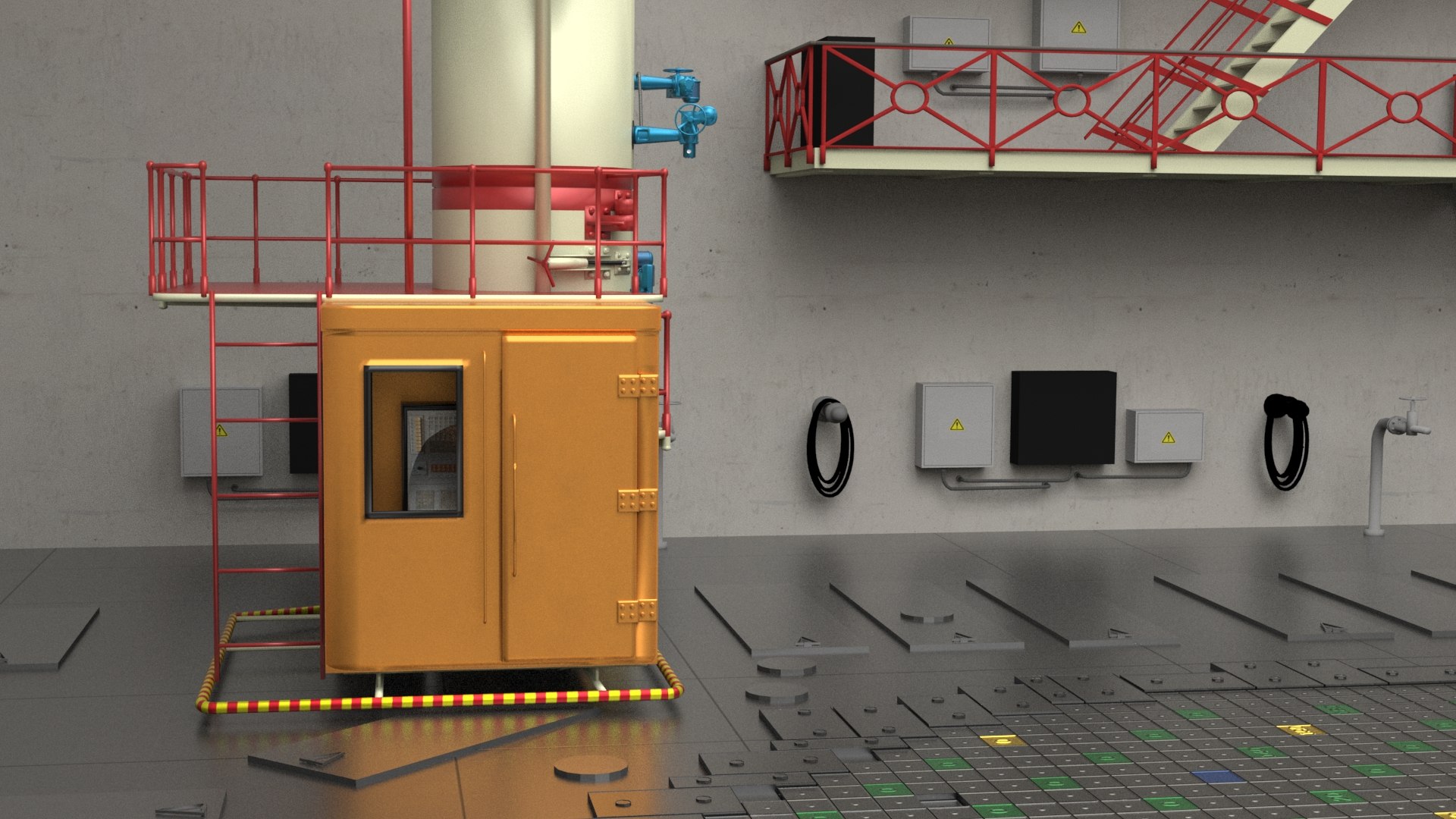 Chernobyl Reactor Cross Section 3D - TurboSquid 2303572