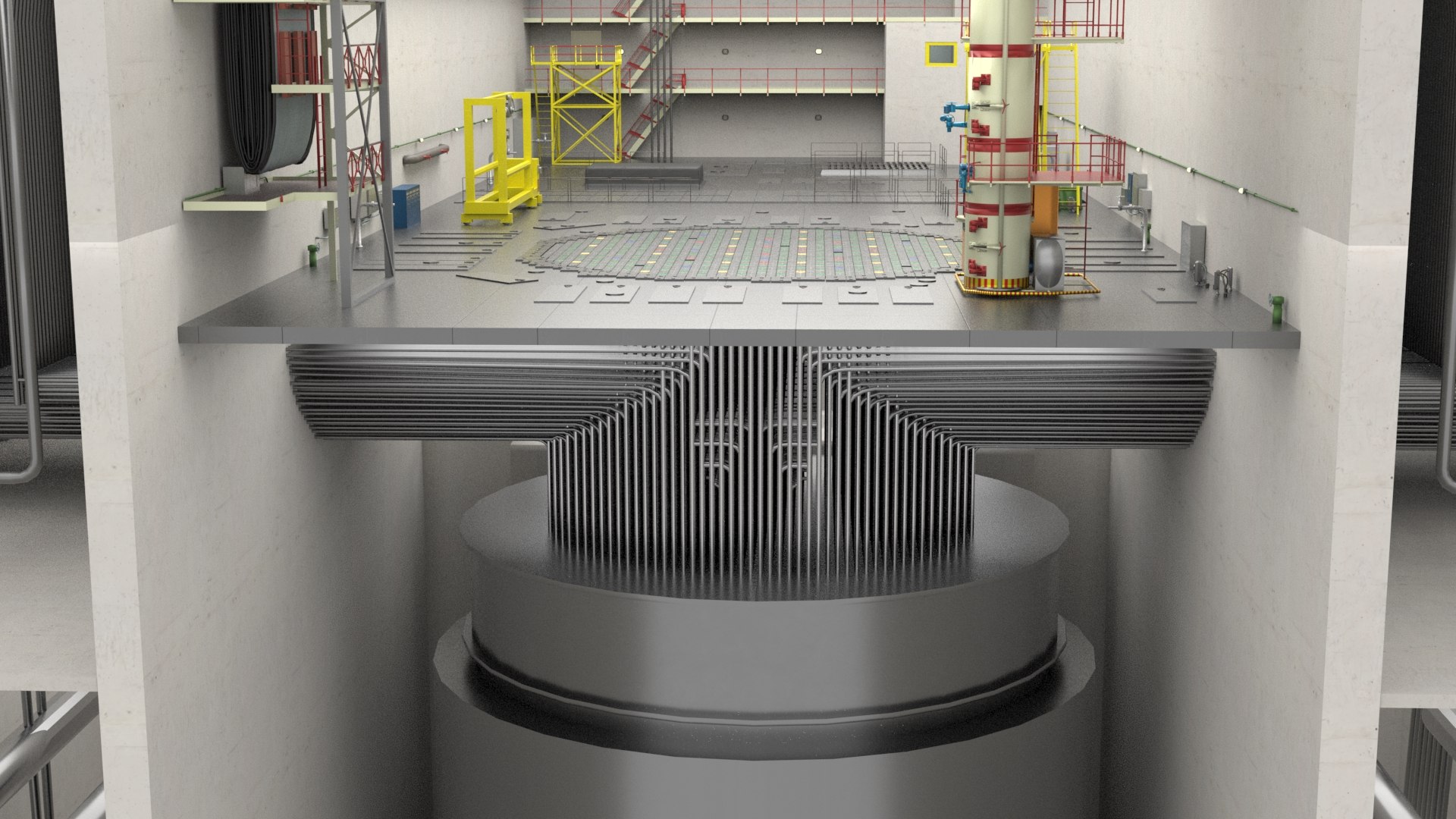 Chernobyl Reactor Cross Section 3D - TurboSquid 2303572