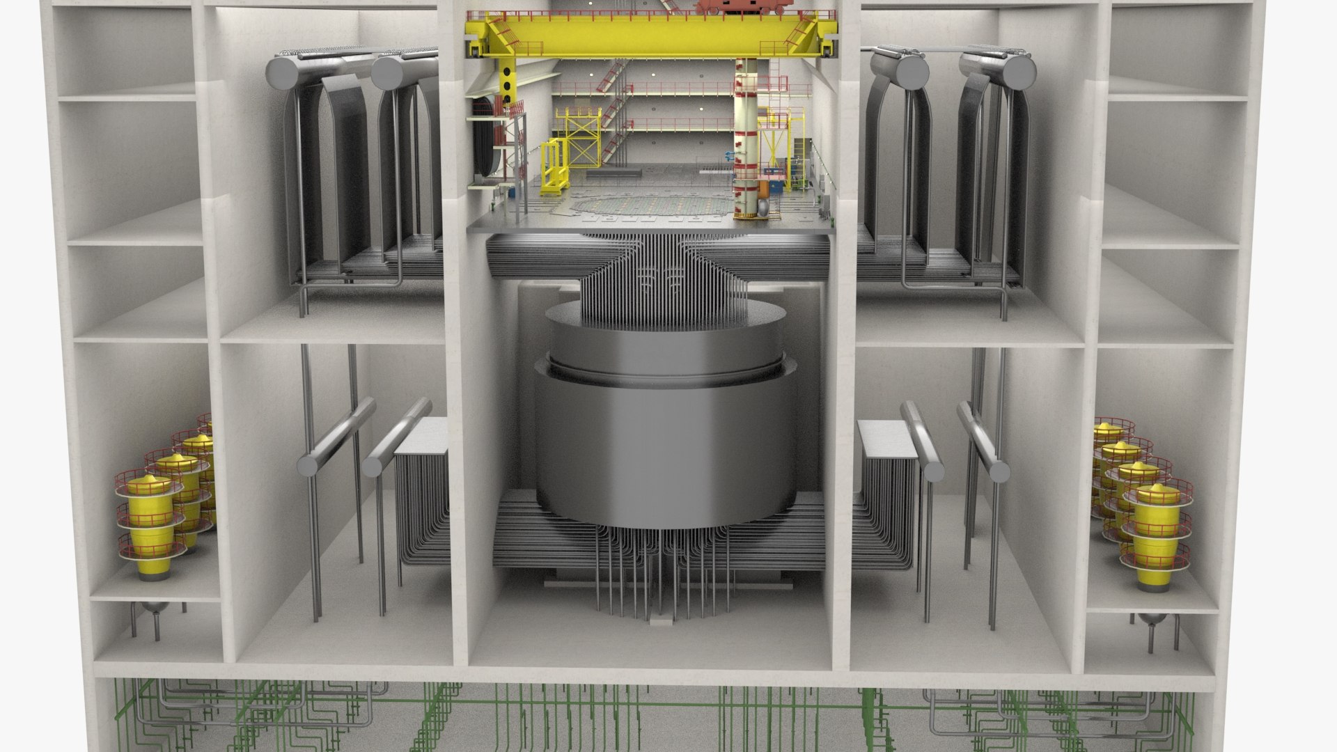 Chernobyl Reactor Cross Section 3D - TurboSquid 2303572