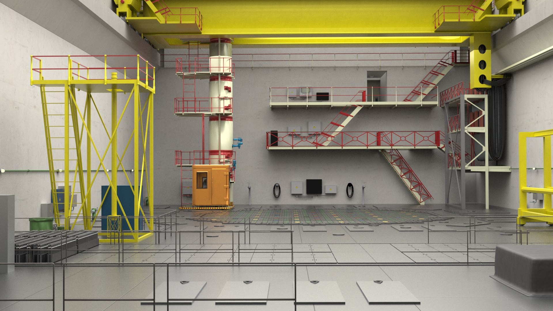 Chernobyl Reactor Cross Section 3D - TurboSquid 2303572