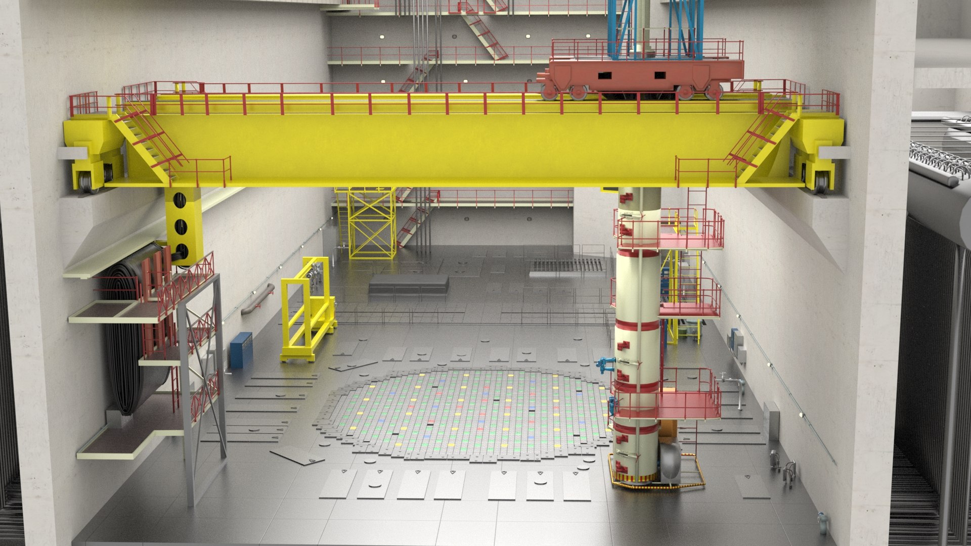 Chernobyl Reactor Cross Section 3D - TurboSquid 2303572