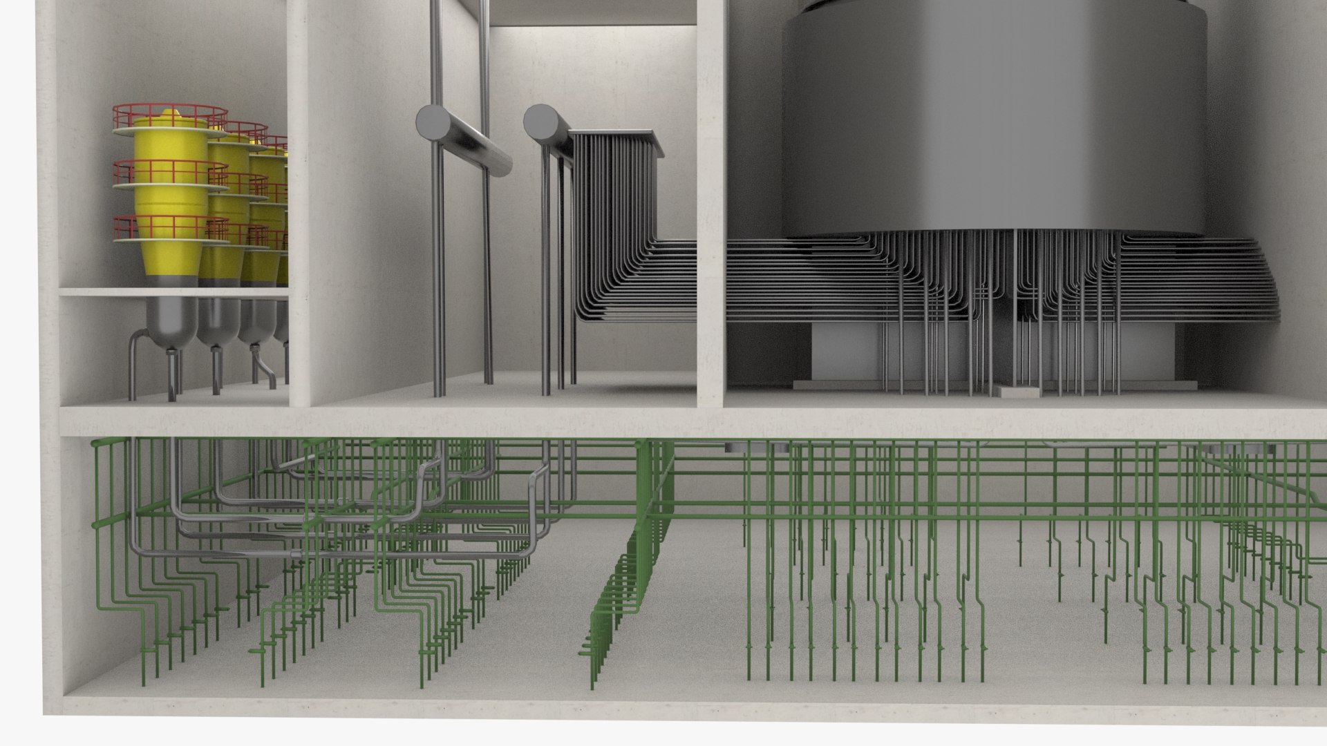 Chernobyl Reactor Cross Section 3D - TurboSquid 2303572