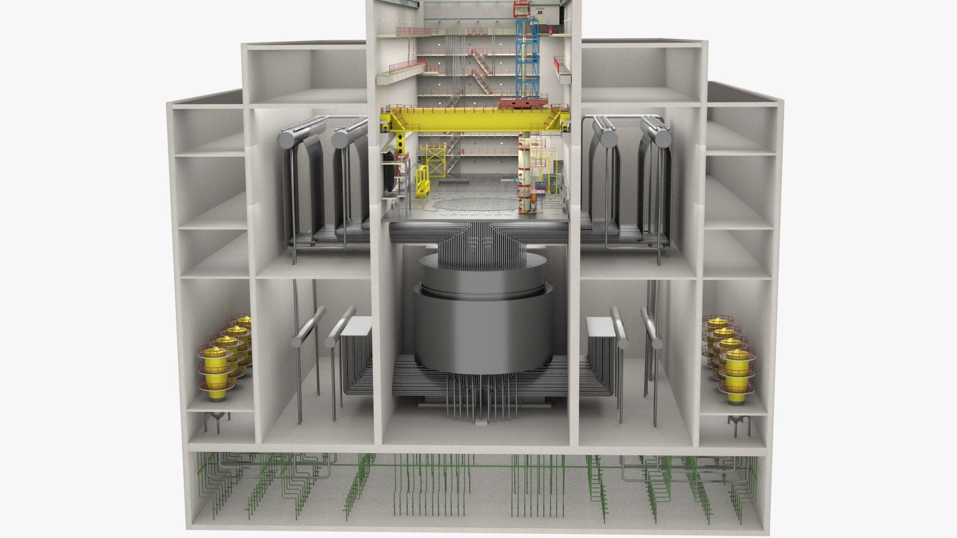 Chernobyl Reactor Cross Section 3D - TurboSquid 2303572