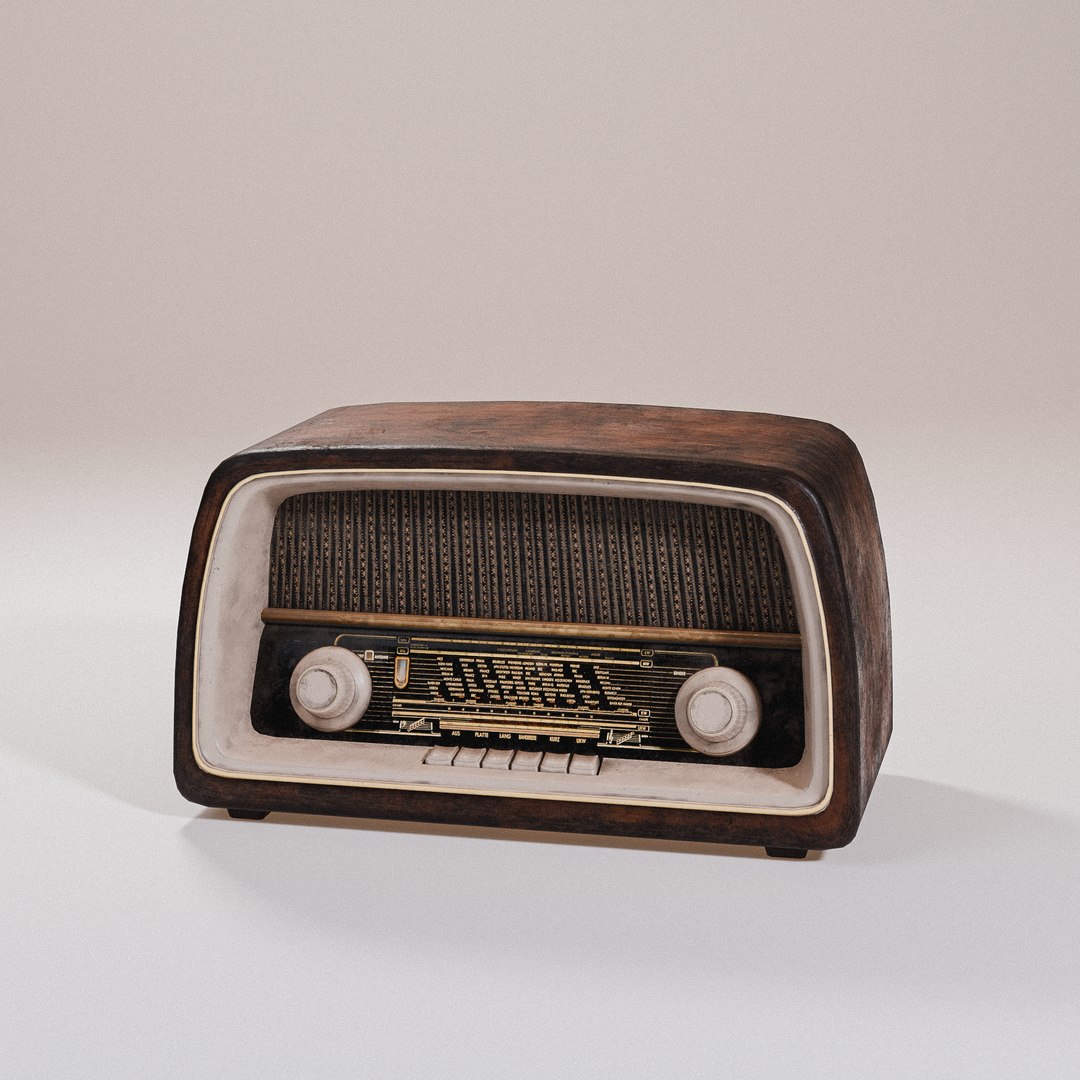 Worn Vintage Radio 3D - TurboSquid 2175079