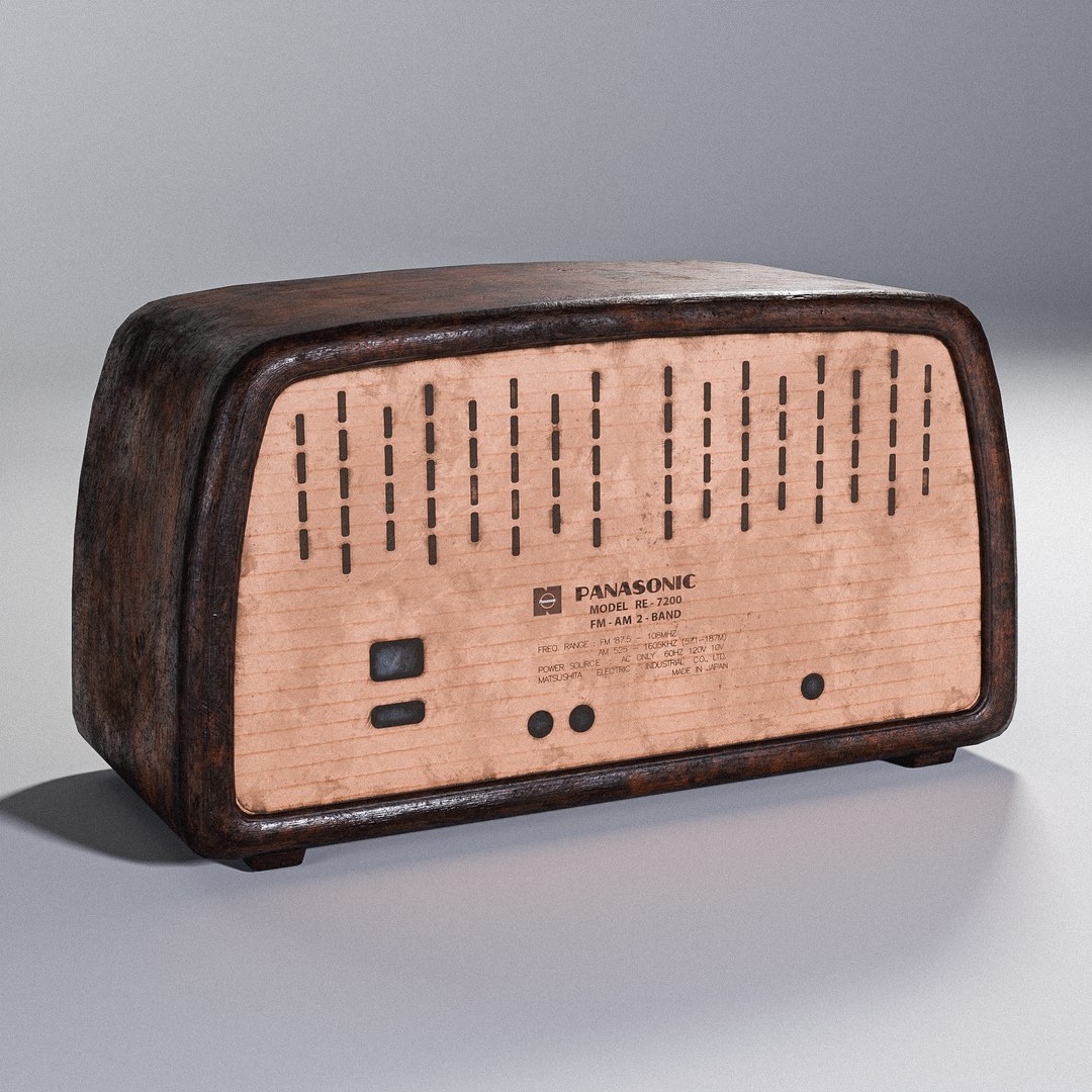 Worn Vintage Radio 3D - TurboSquid 2175079