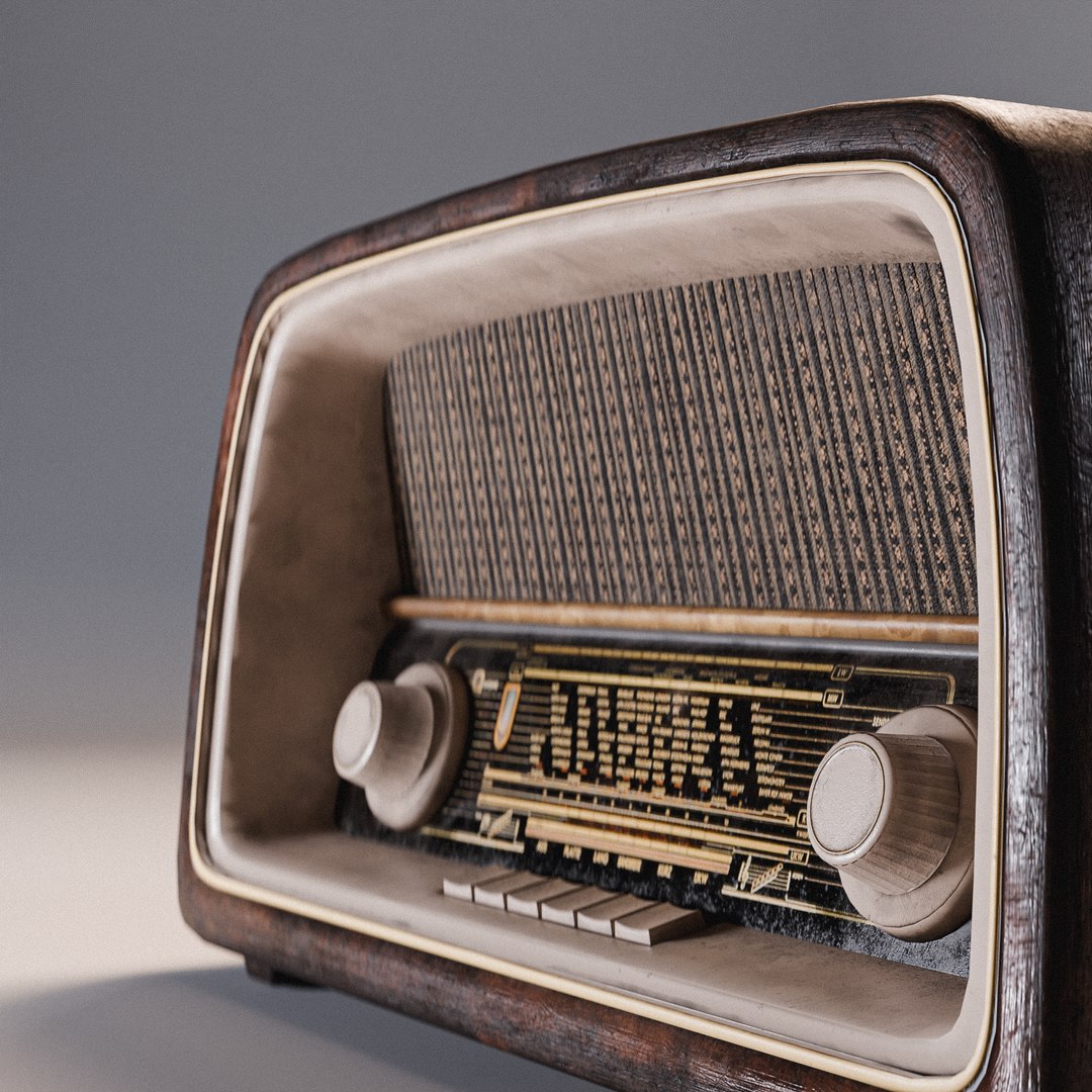 Worn Vintage Radio 3D - TurboSquid 2175079