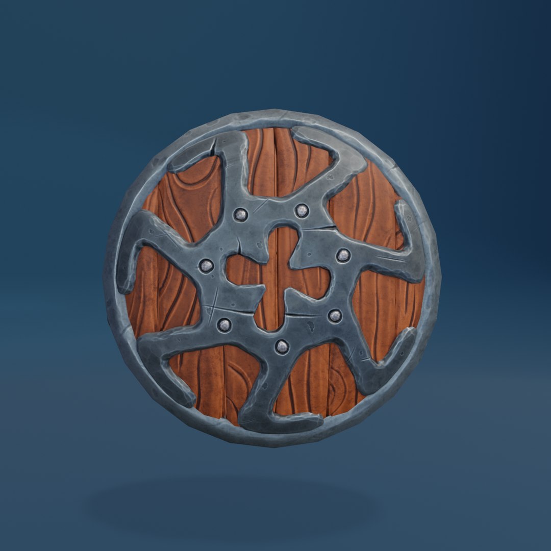 3D Stylized Shield low poly game ready - TurboSquid 1912035