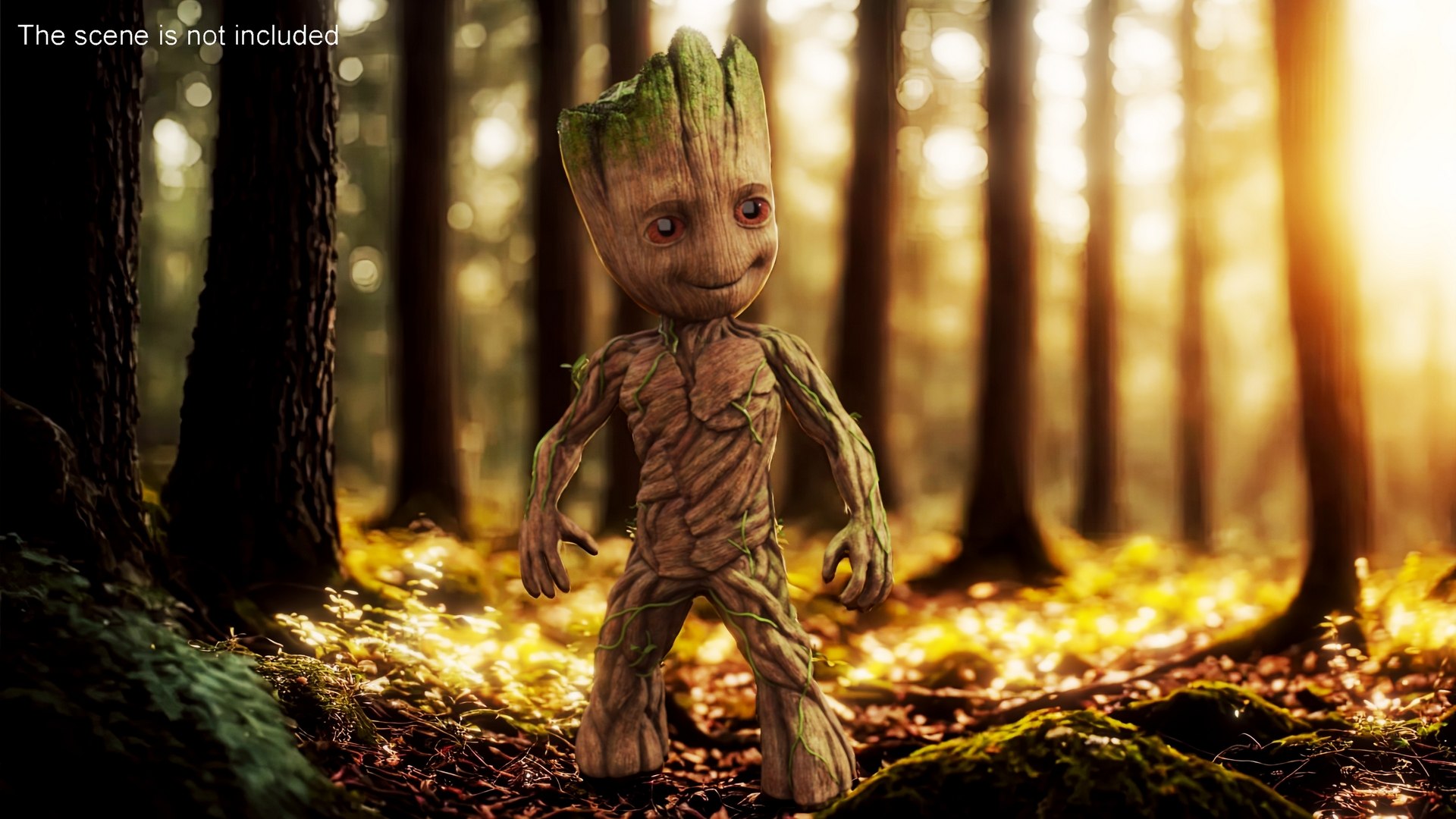 3D Model Little Groot Character In Standing Pose For 3D Print ...