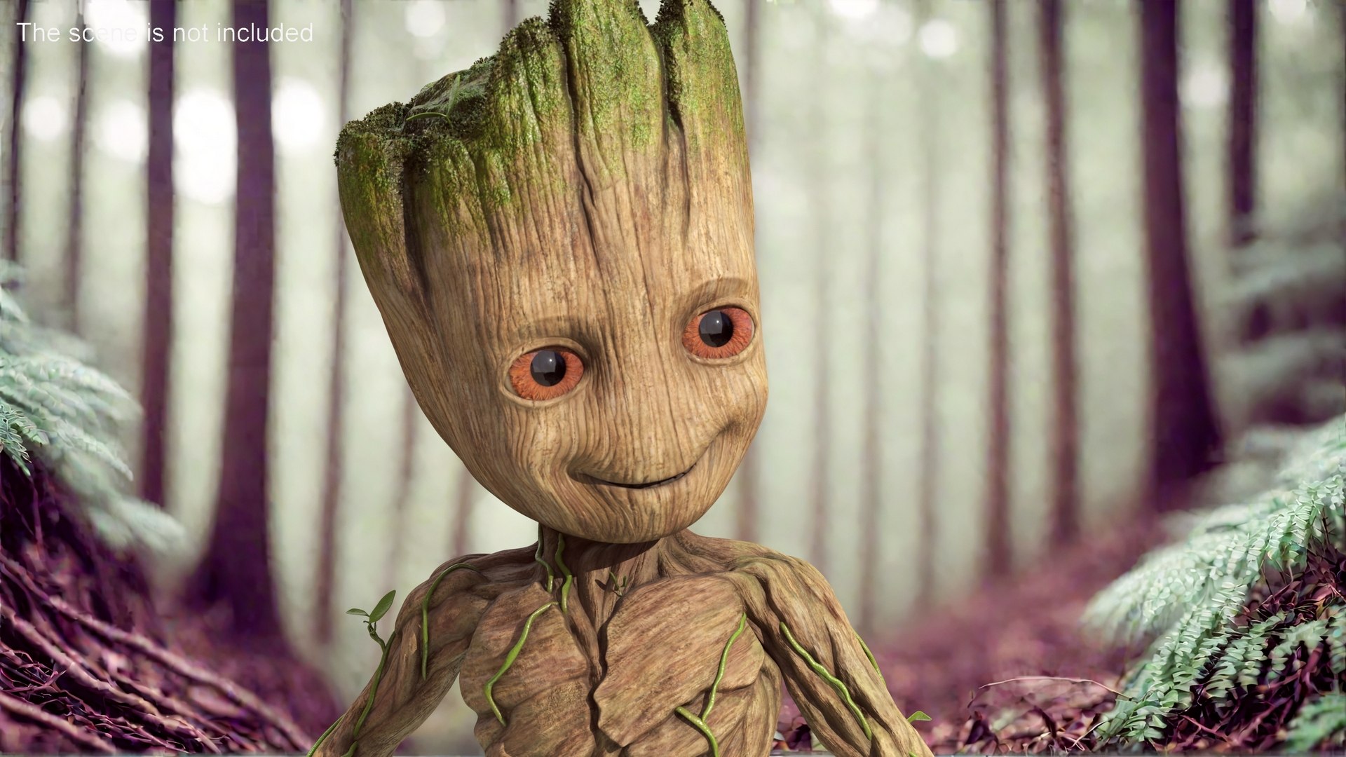 3D Model Little Groot Character In Standing Pose For 3D Print ...