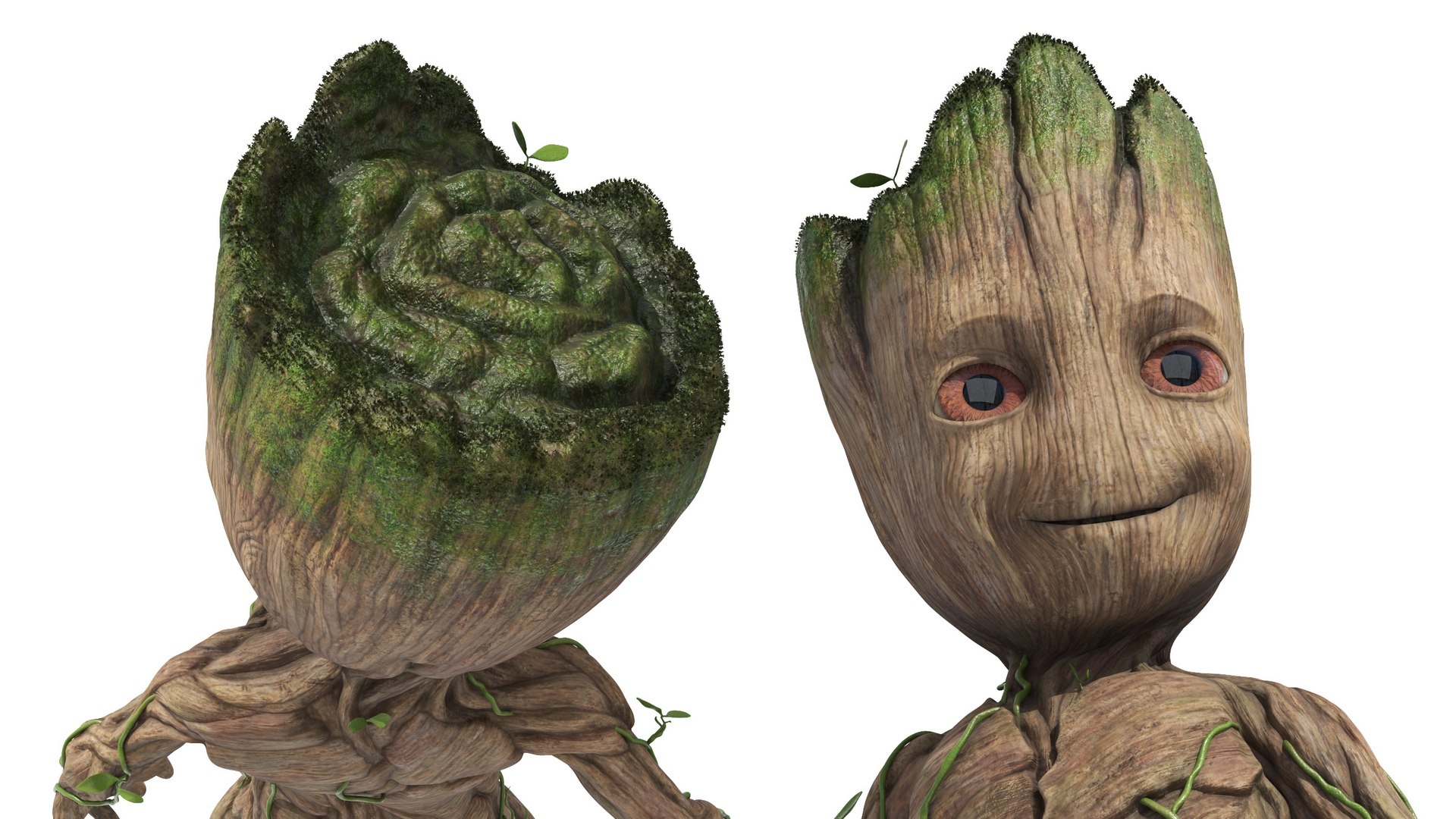 3D Model Little Groot Character In Standing Pose For 3D Print ...