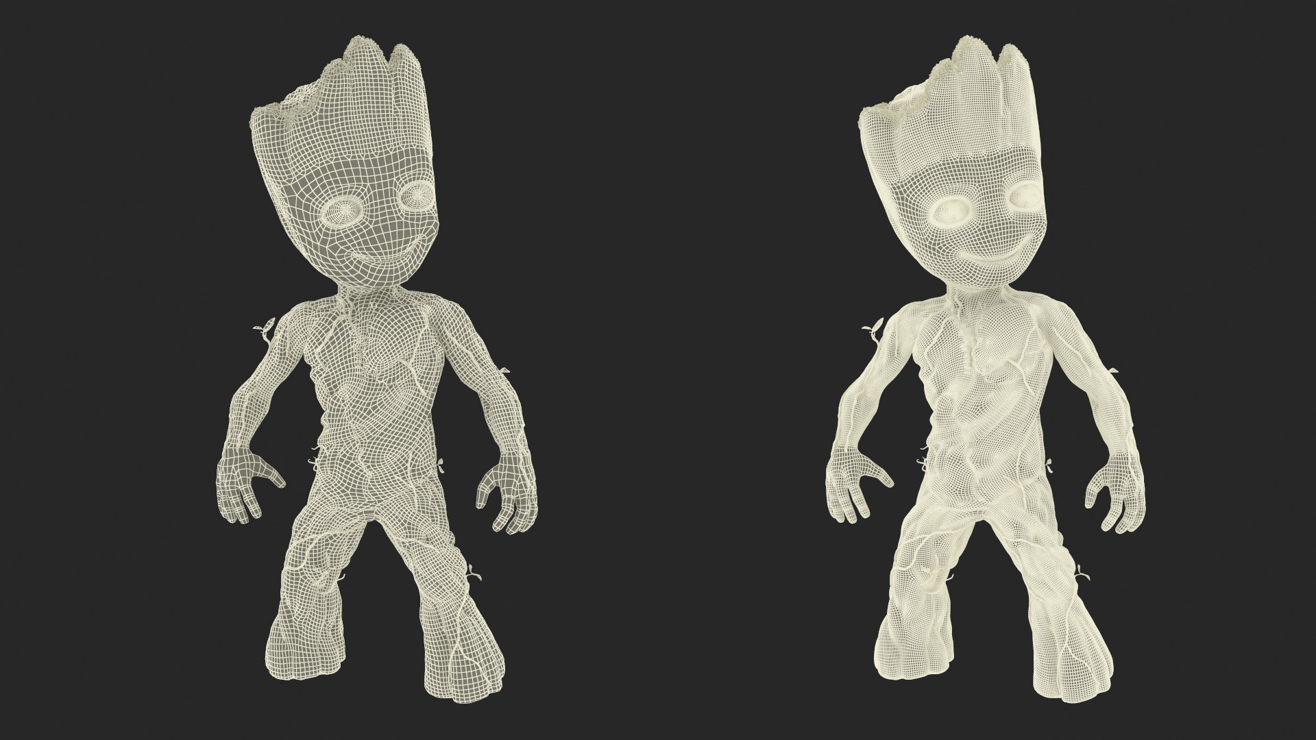 3D Model Little Groot Character In Standing Pose For 3D Print ...