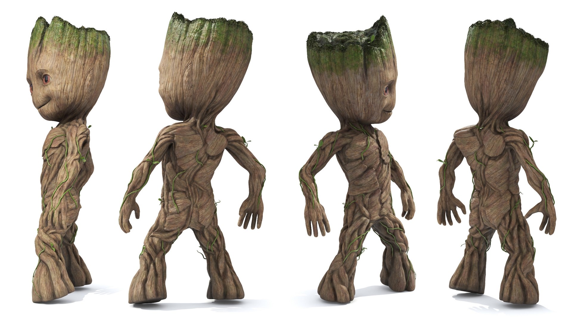 3D Model Little Groot Character In Standing Pose For 3D Print ...