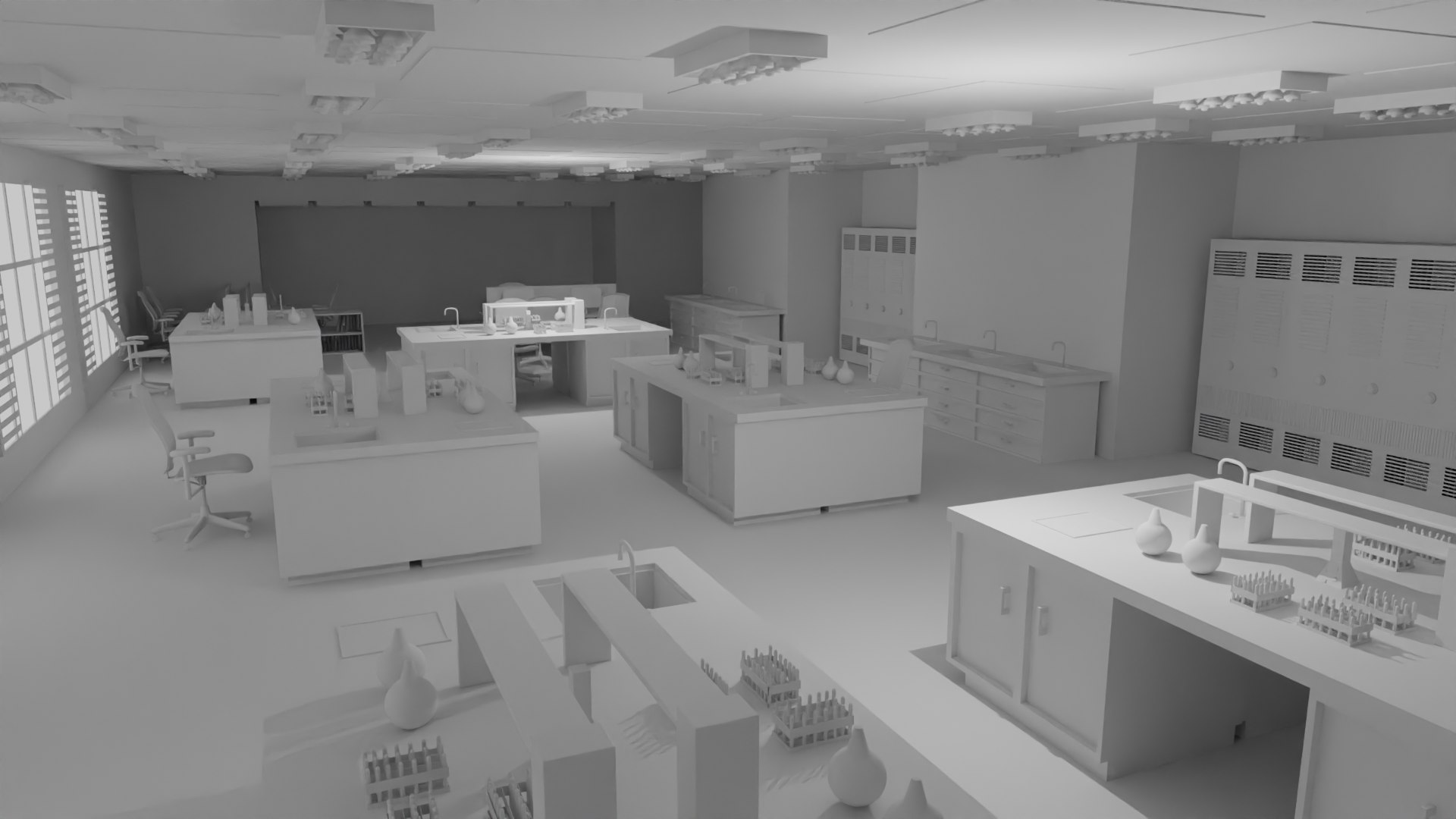 Laboratory Interior No Material 3D Model - TurboSquid 2178850