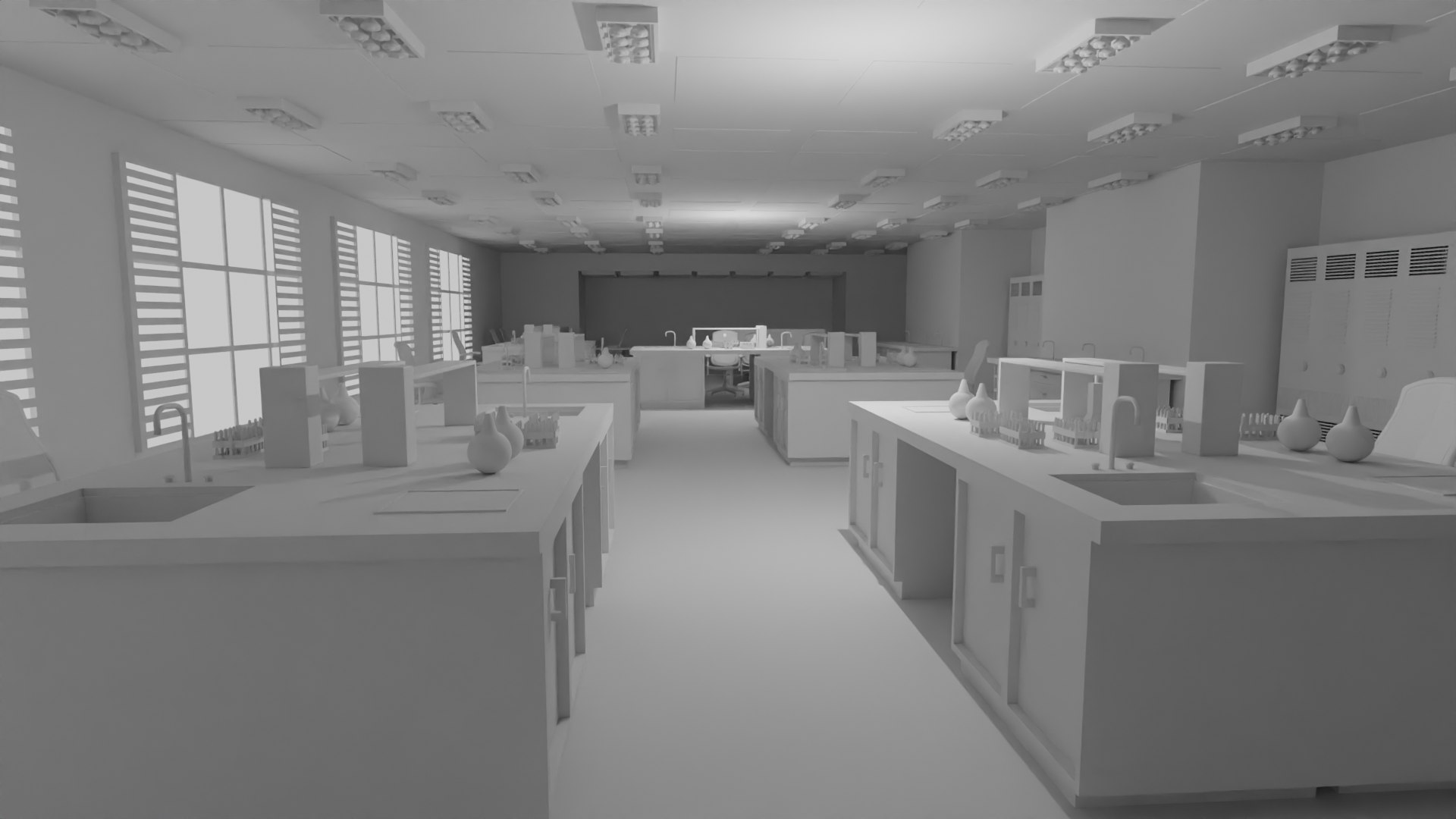 Laboratory Interior No Material 3D model - TurboSquid 2178850