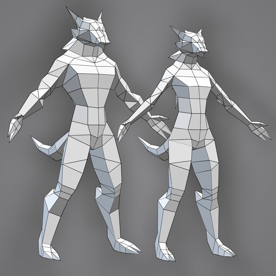 3D Low Poly Werewolfs - TurboSquid 2081448