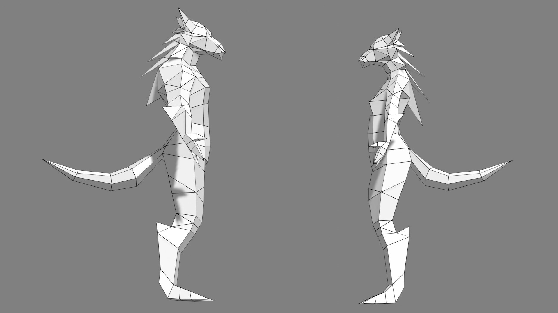 3D Low Poly Werewolfs - TurboSquid 2081448