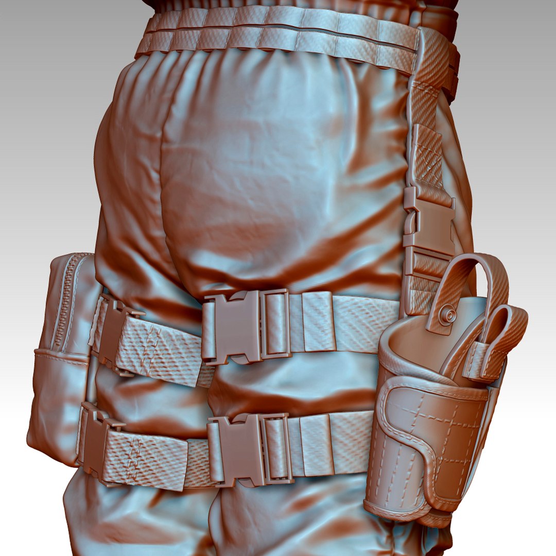 3d Zbrush Sas Soldier Set Model