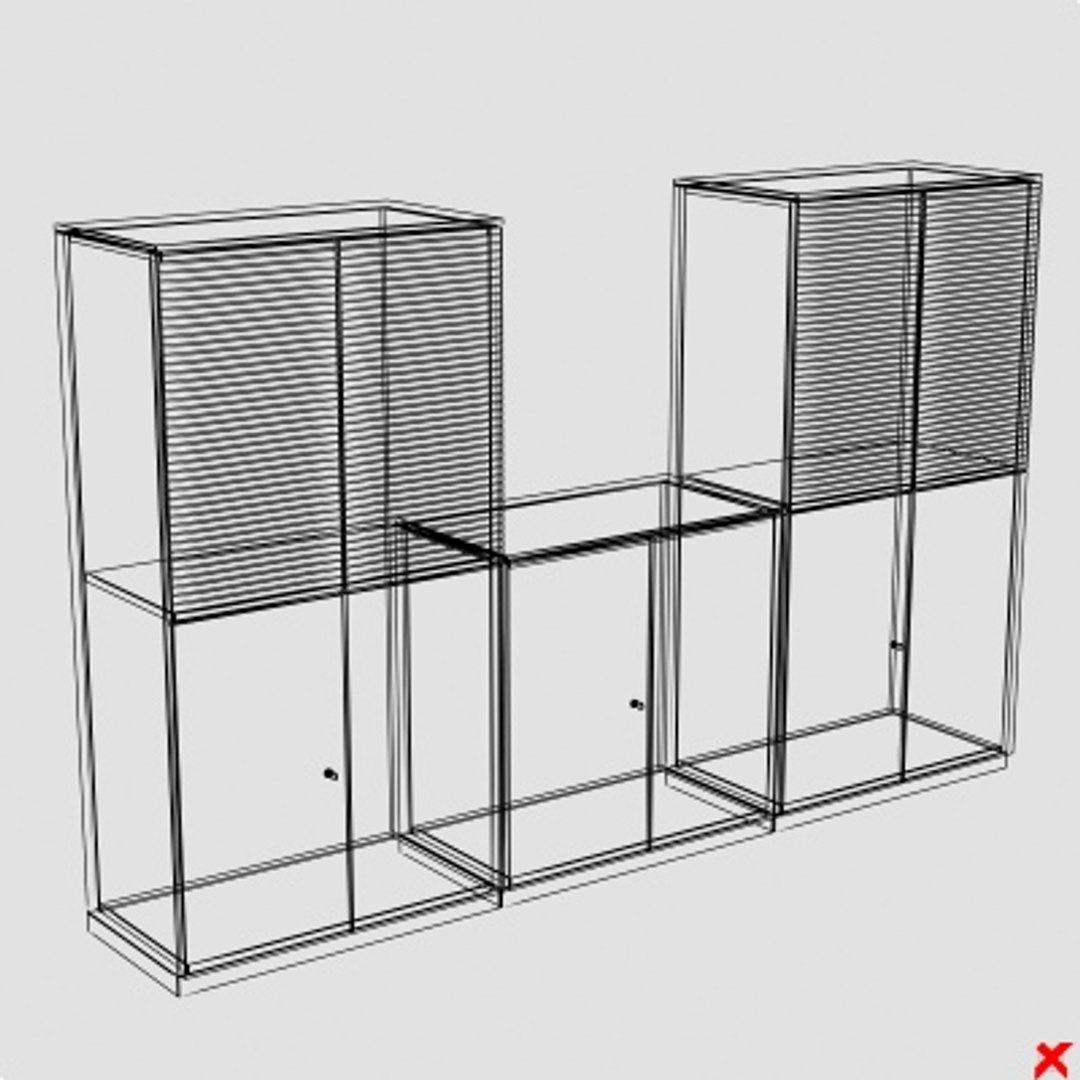 cabinet office 3d model