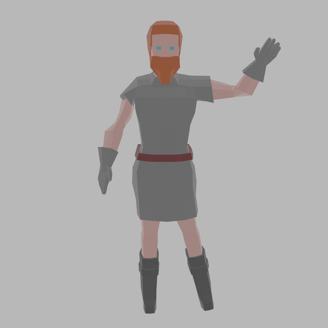 Low Poly Knight Rigged 8 3D Model - TurboSquid 2167473