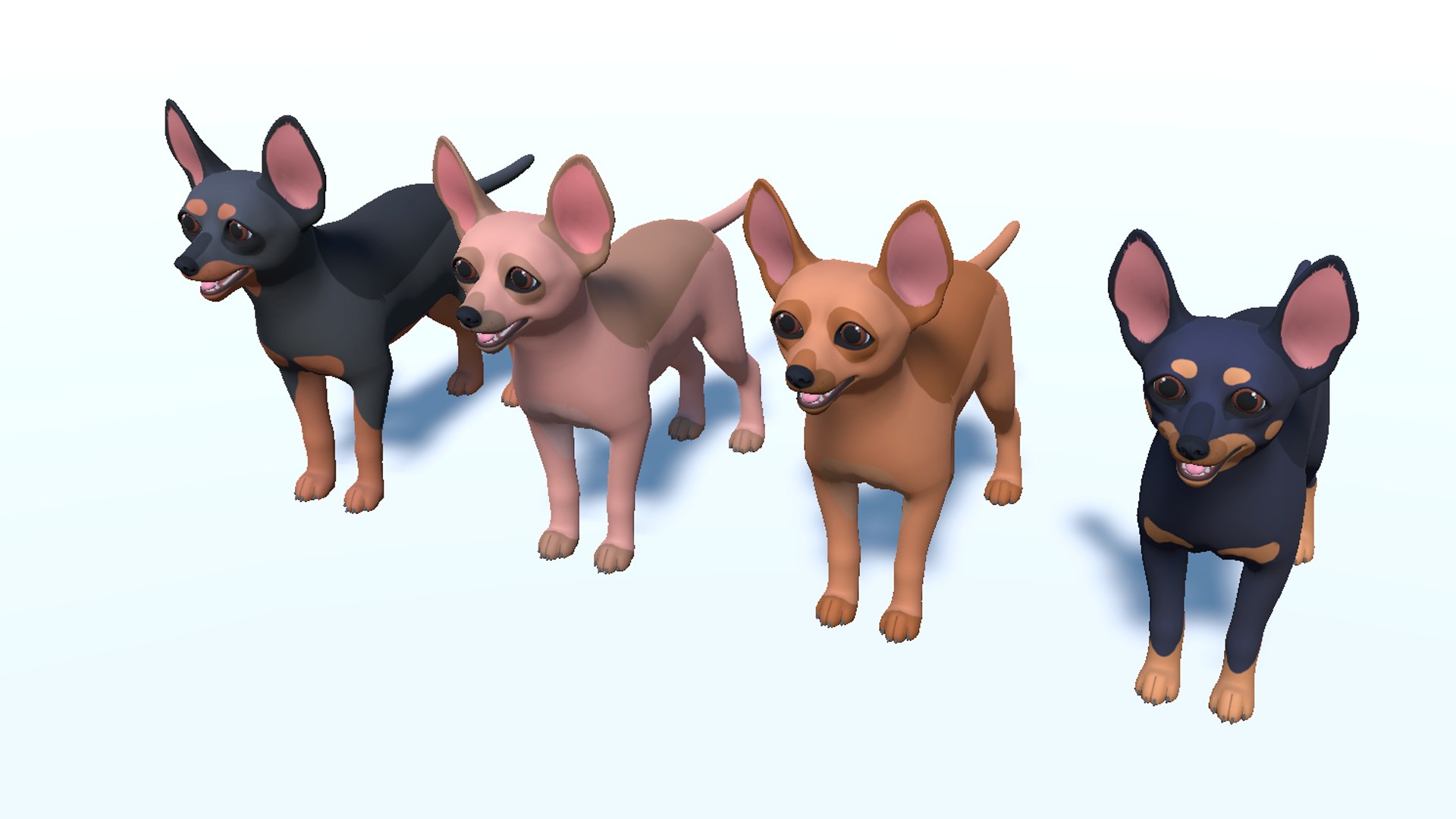 3D Cartoon Dog - Toy Terrier - TurboSquid 2306146