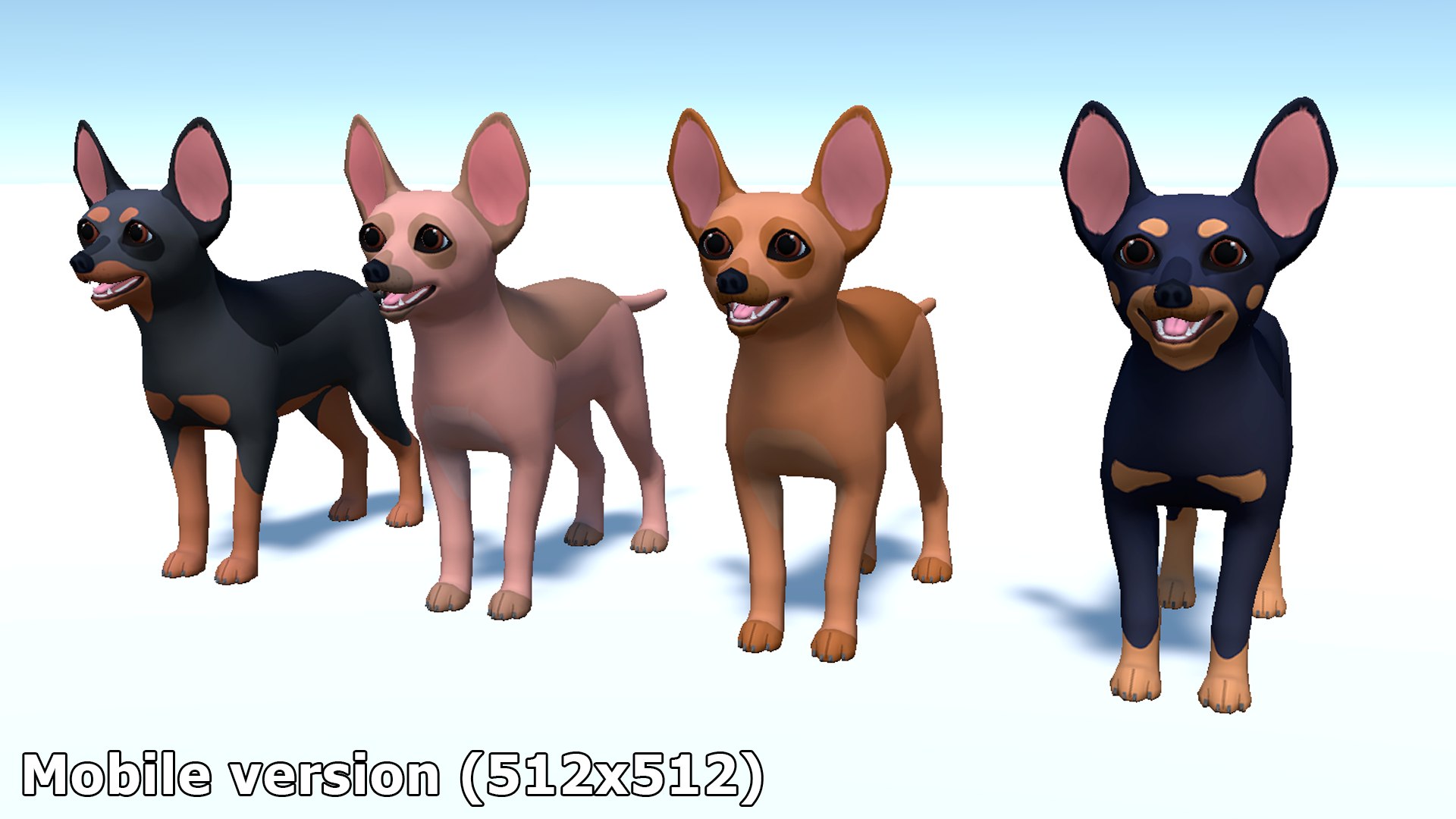 3D Cartoon Dog - Toy Terrier - TurboSquid 2306146