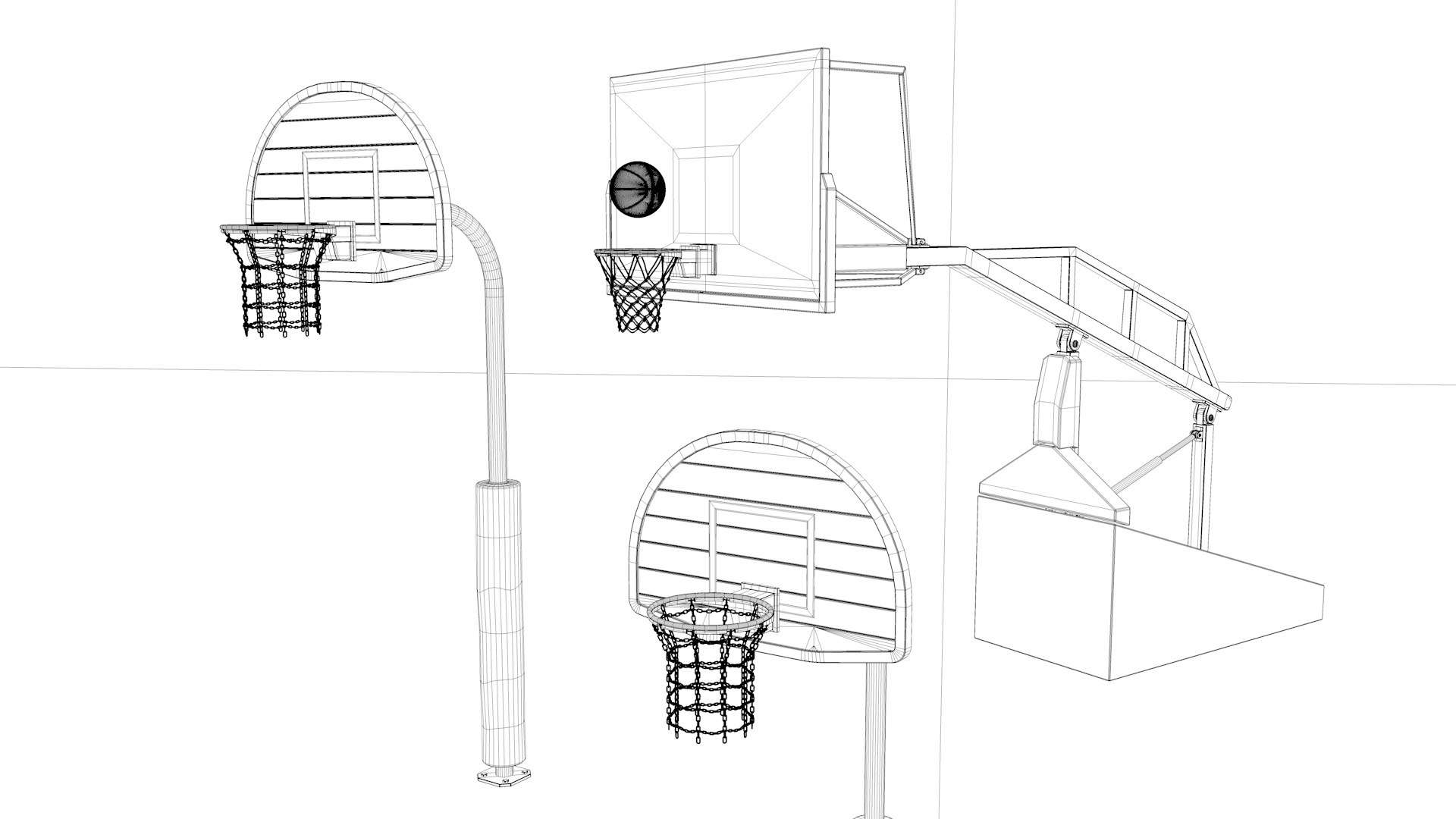 Basketball Rim Collection 3D - TurboSquid 1946347