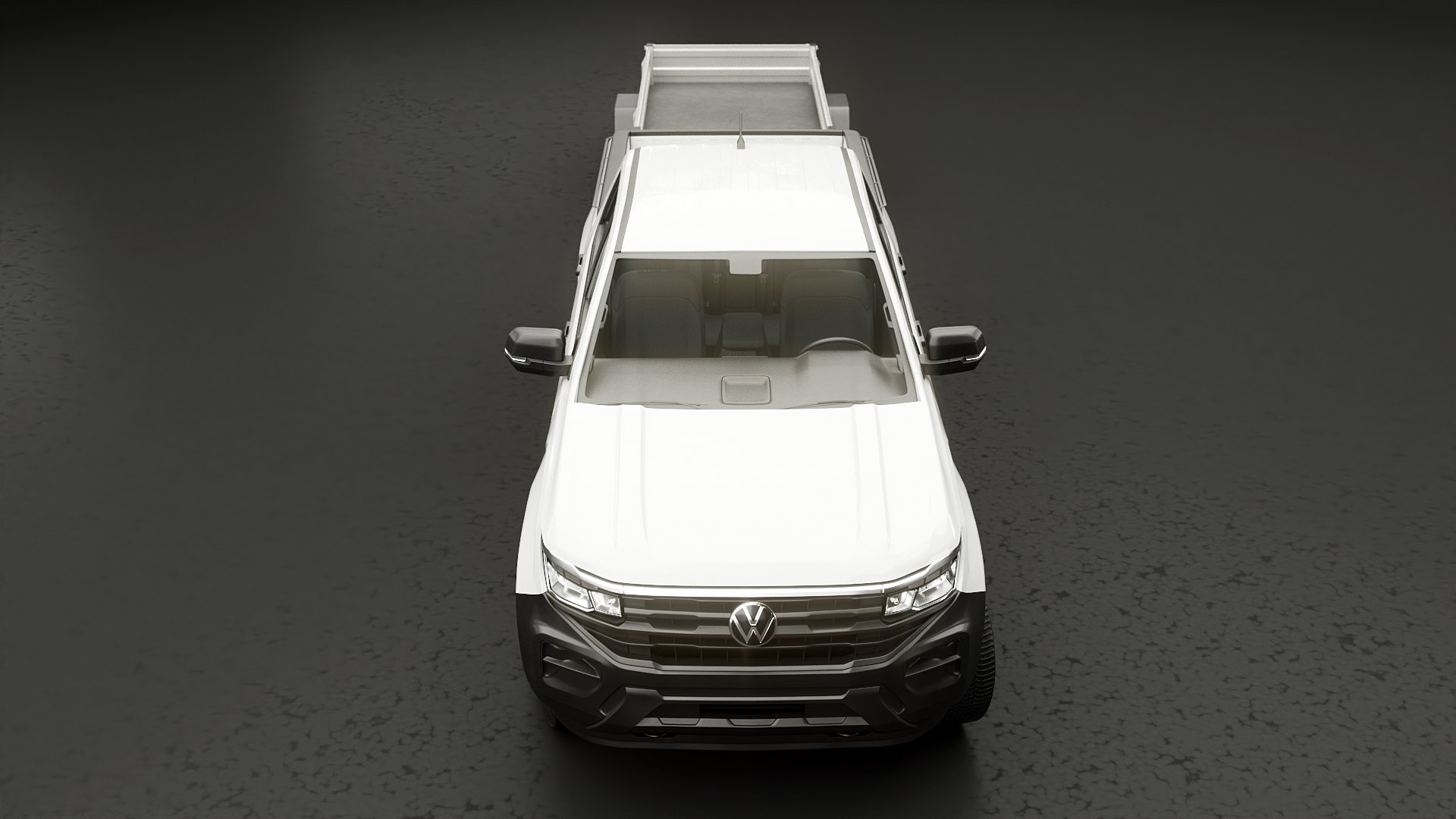 VW Amarok II and Utility Garden Car Trailer 3D - TurboSquid 2172421