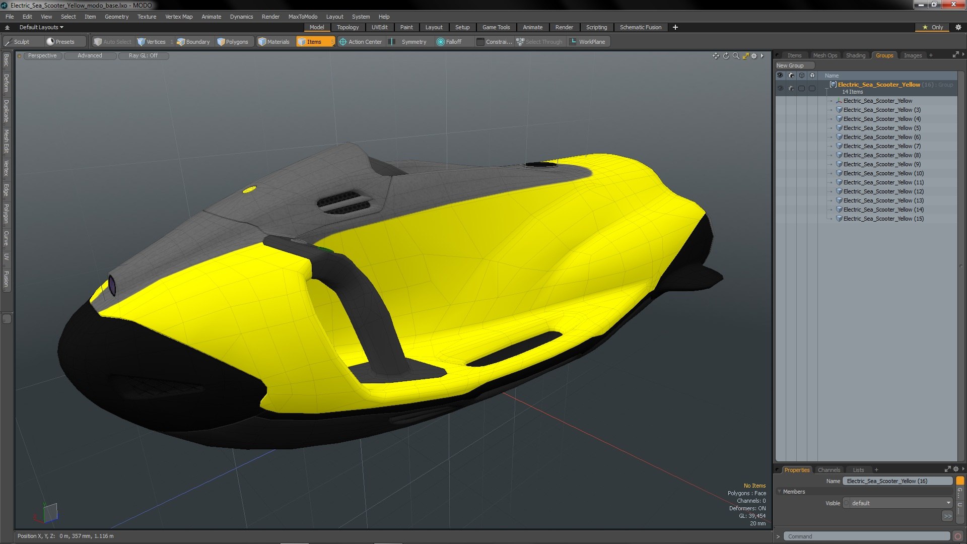 Electric Sea Scooter Yellow 3D Model - TurboSquid 1848597