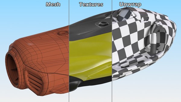 Electric Sea Scooter Yellow 3D model - TurboSquid 1848597