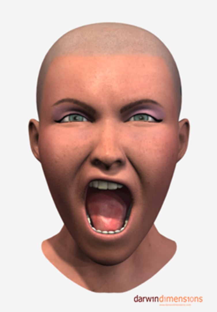3d model head facials expressions