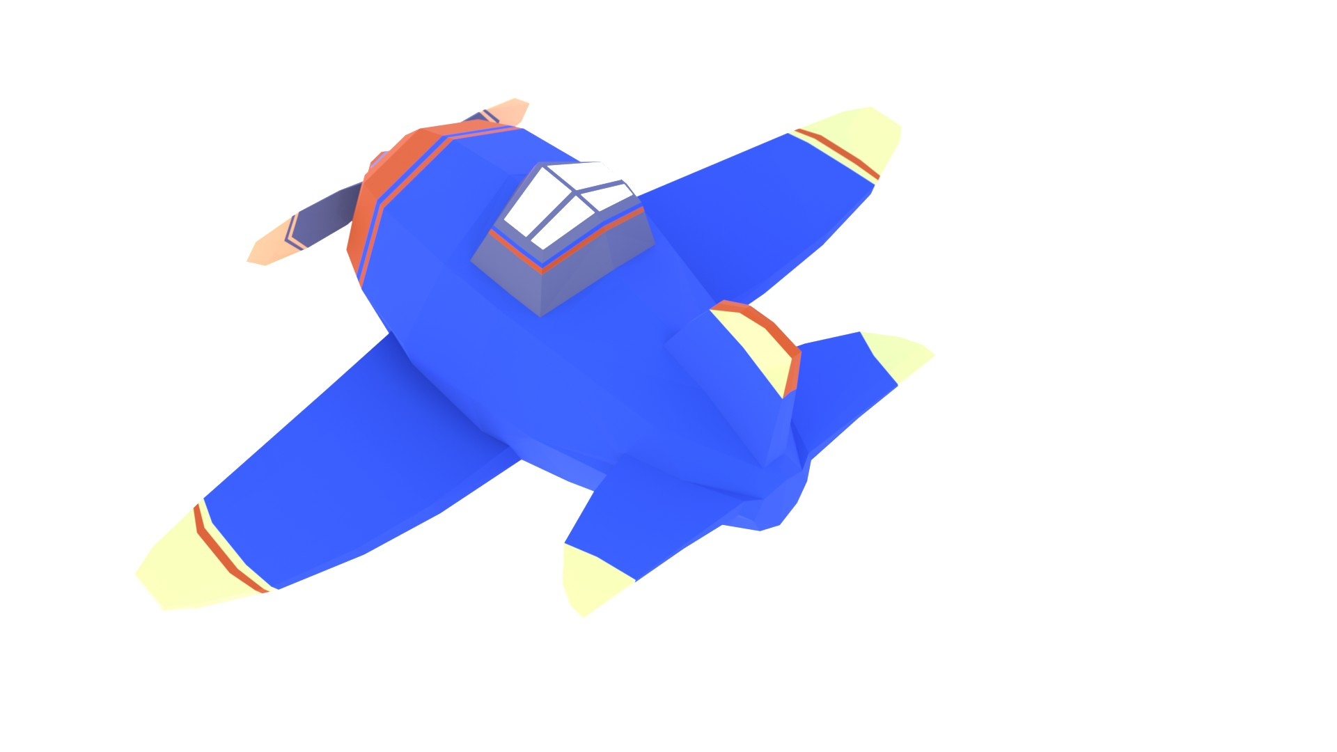 Low Poly Airplane 3D Model - TurboSquid 2008088