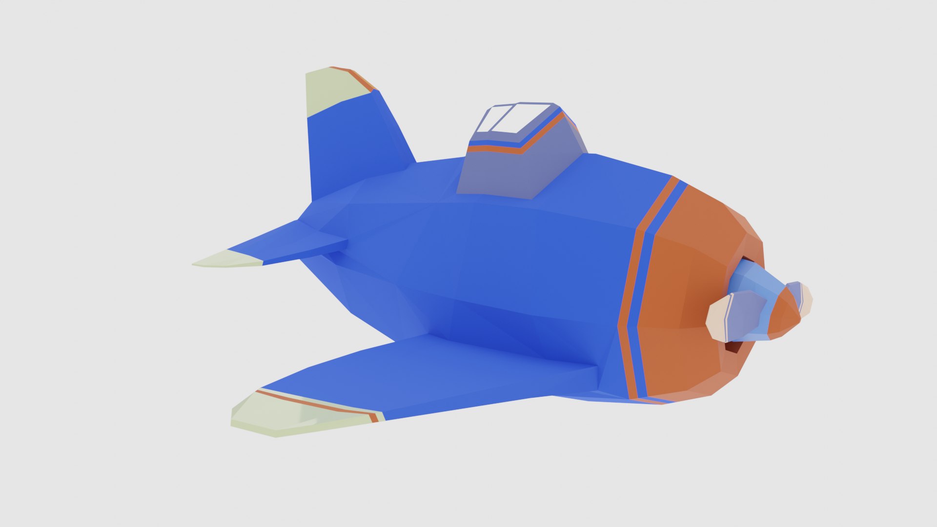 Low Poly Airplane 3D Model - TurboSquid 2008088