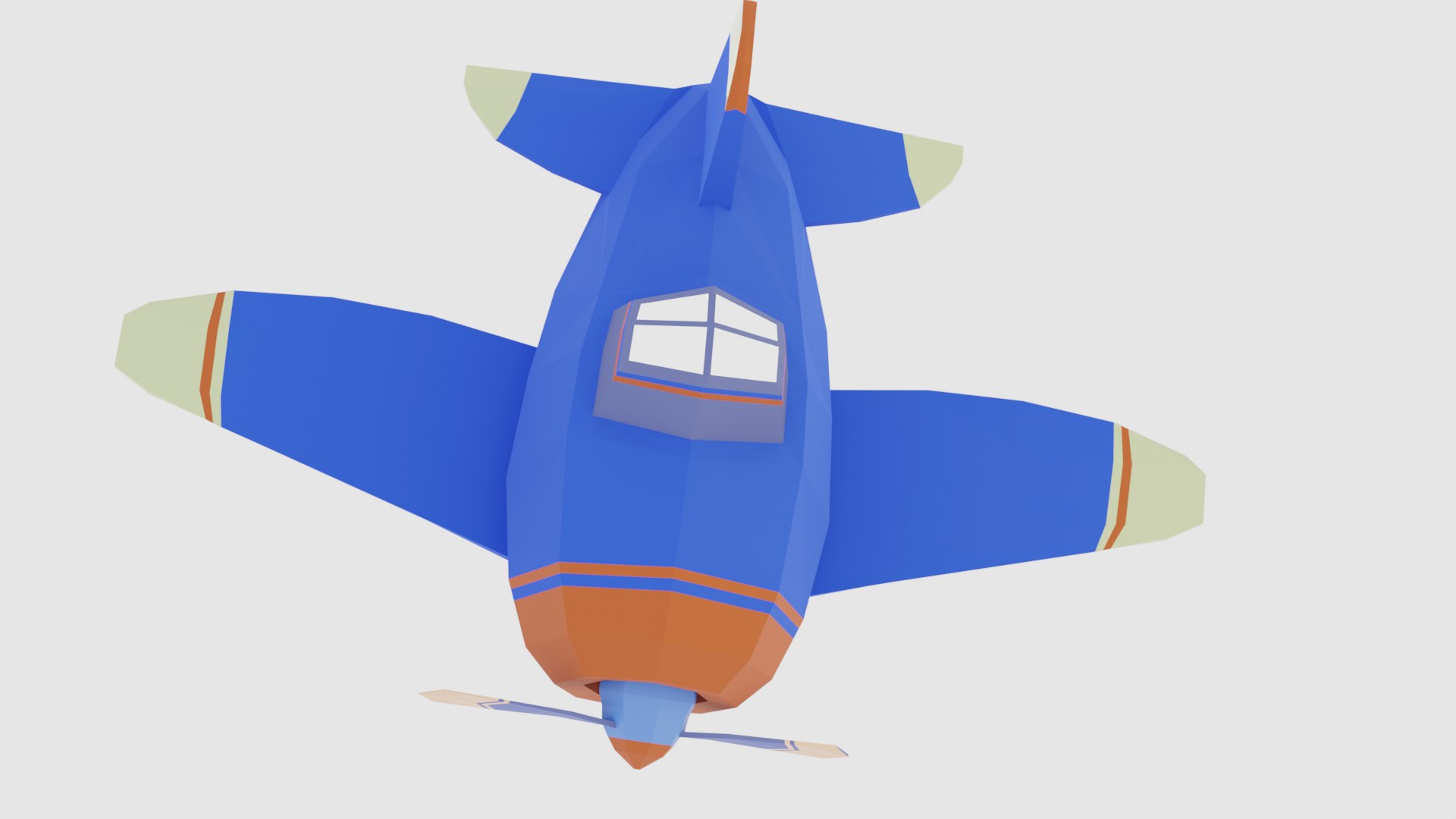 Low Poly Airplane 3D Model - TurboSquid 2008088