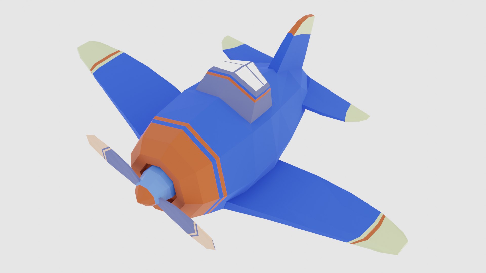 Low Poly Airplane 3D Model - TurboSquid 2008088