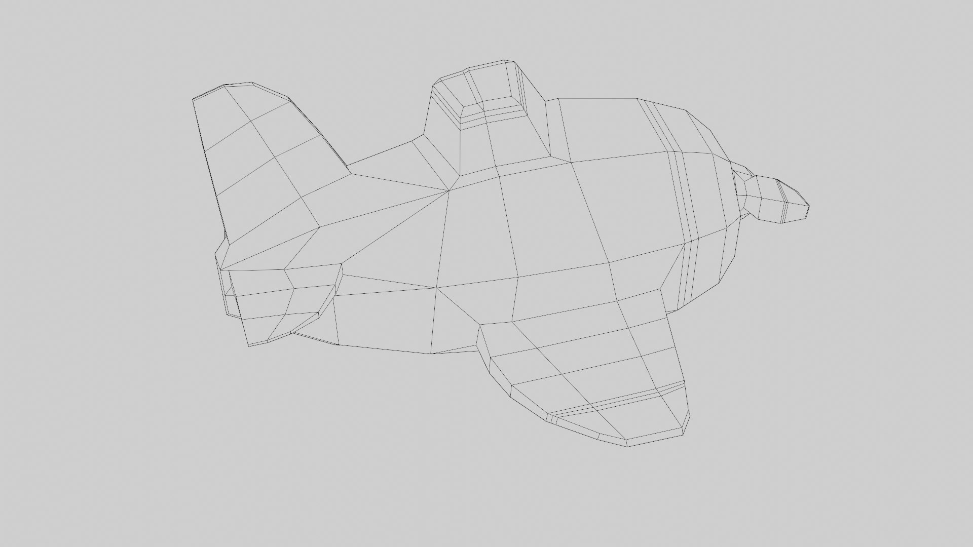 Low Poly Airplane 3D Model - TurboSquid 2008088