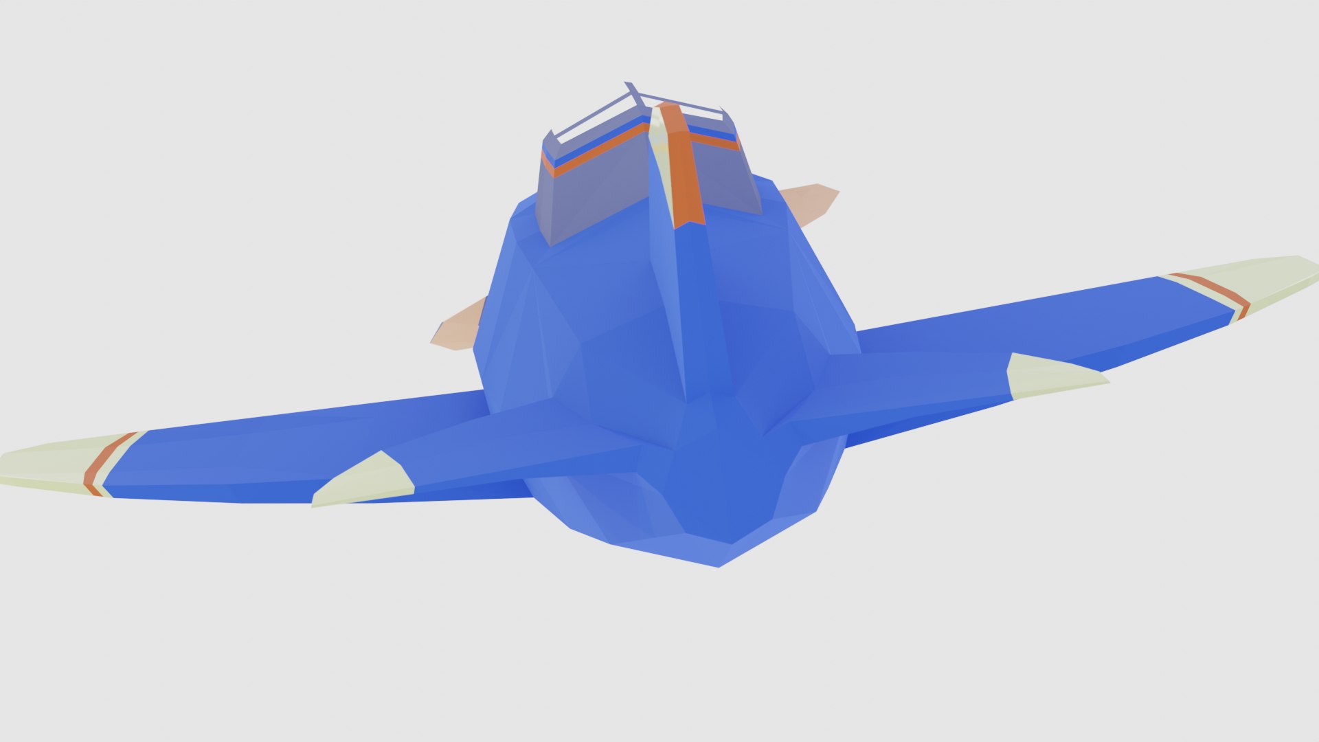 Low Poly Airplane 3D Model - TurboSquid 2008088