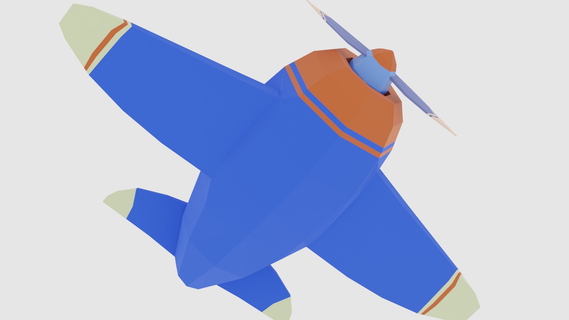 Low Poly Airplane 3D Model - TurboSquid 2008088