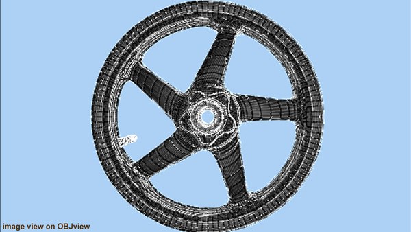 3d model of motorcycle sport rim