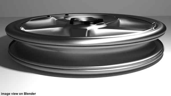 3d model of motorcycle sport rim