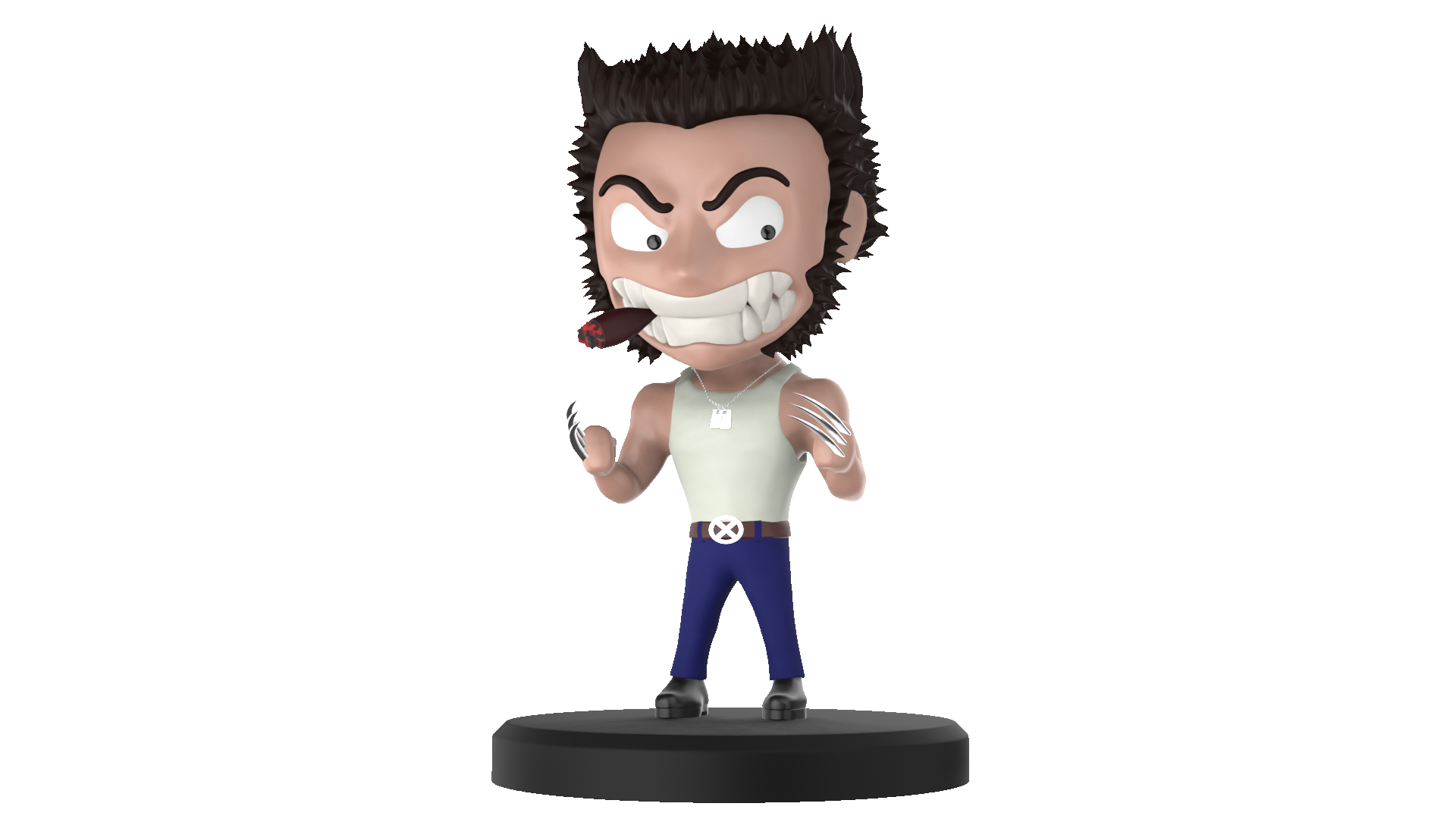 3D Wolverine Logan Chibi - TurboSquid 1998959