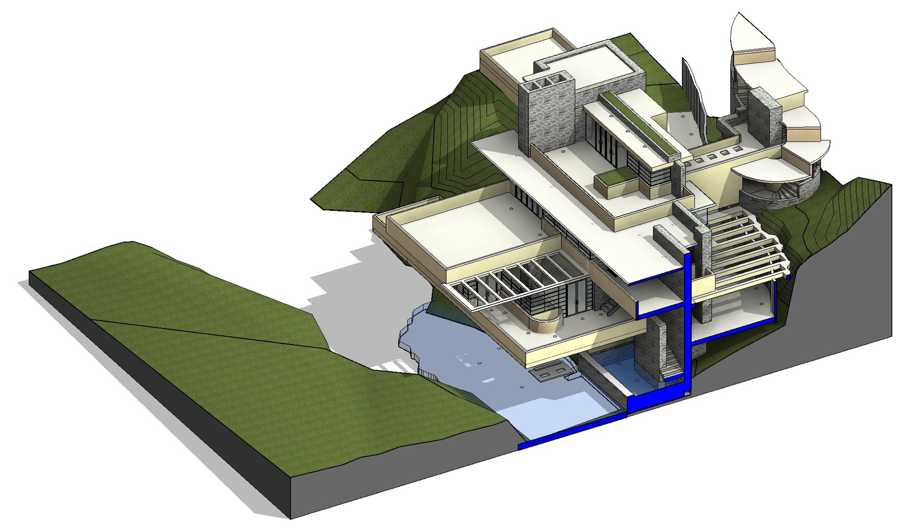 Revit Building House 3D Model - TurboSquid 1437575
