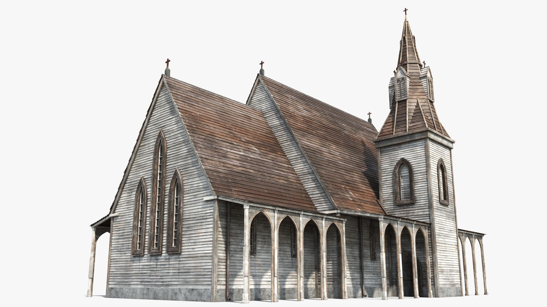 3D Wooden Church, 8K PBR Textures - TurboSquid 1717254
