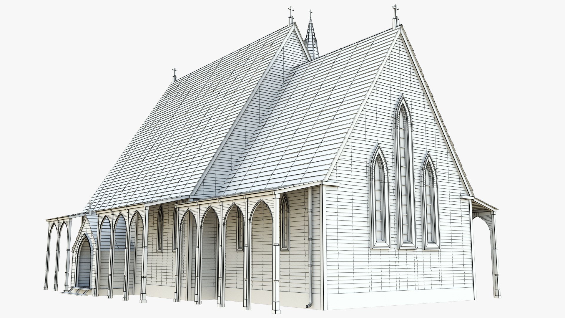 3D Wooden Church, 8K PBR Textures - TurboSquid 1717254