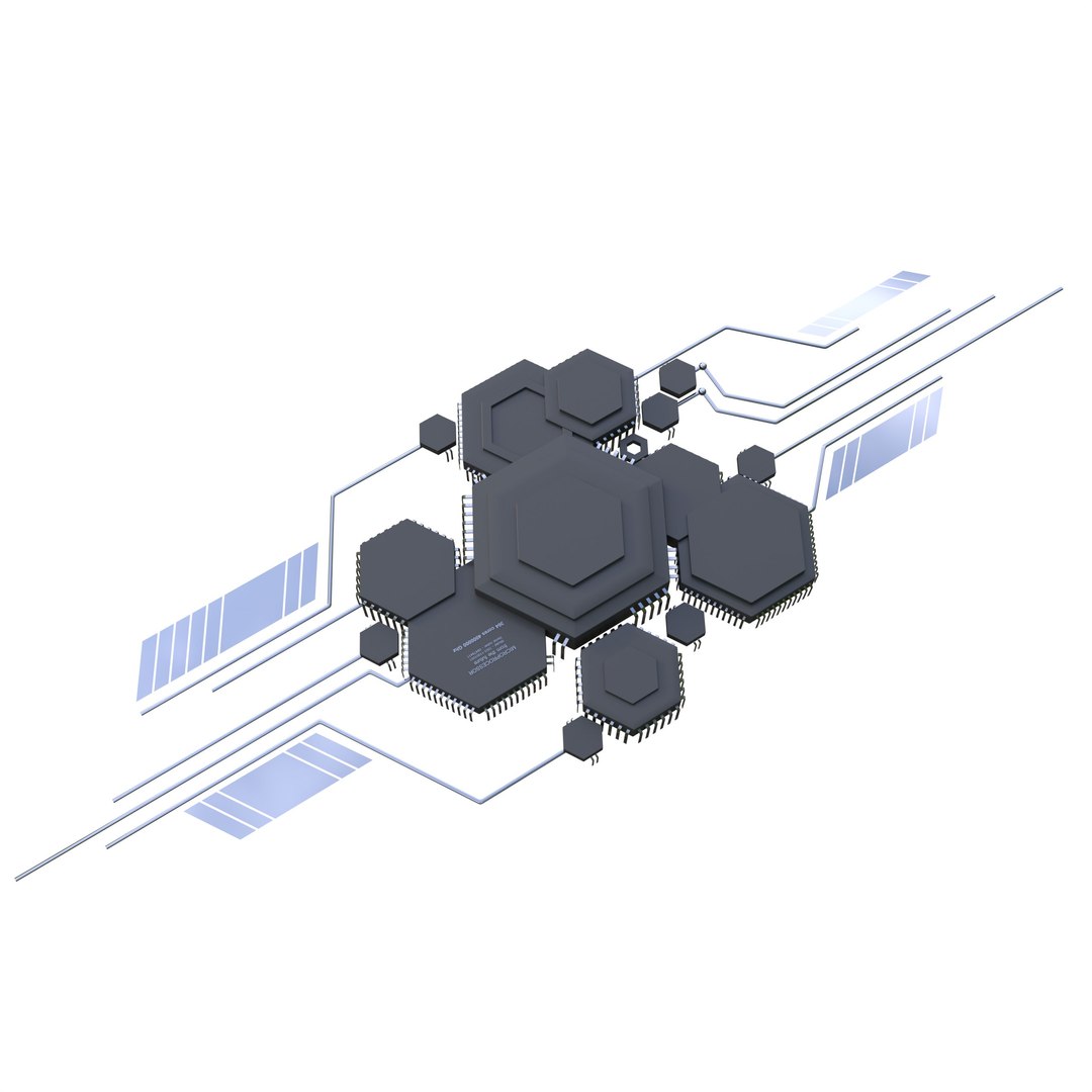 Microchips 3D Model - TurboSquid 2136790