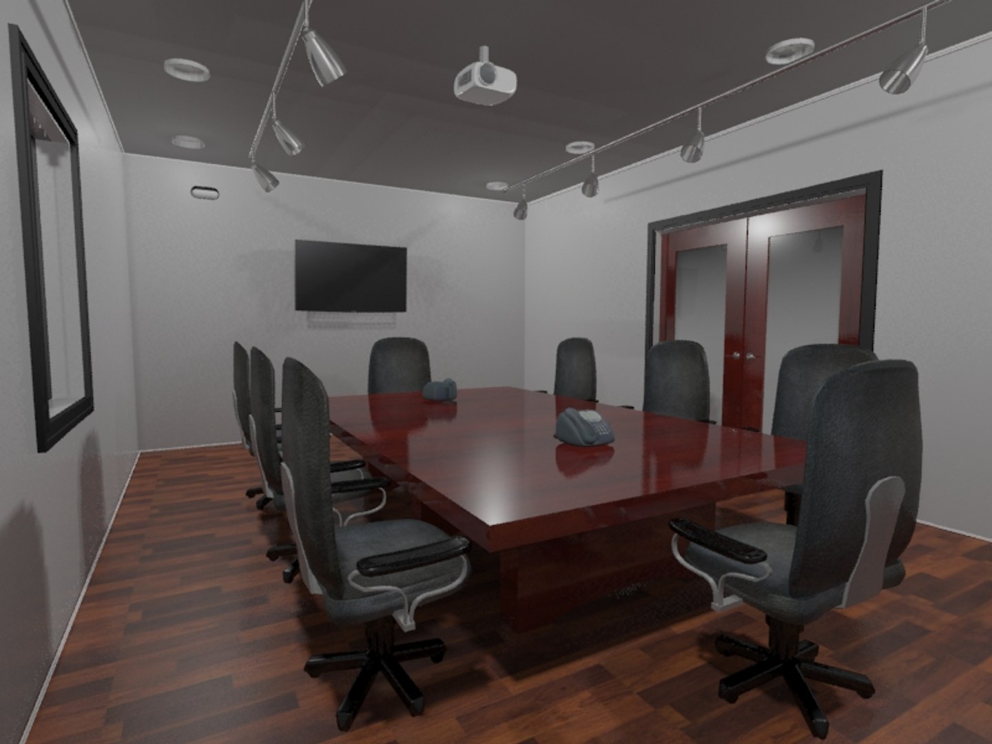 Office Scene 3d 3ds