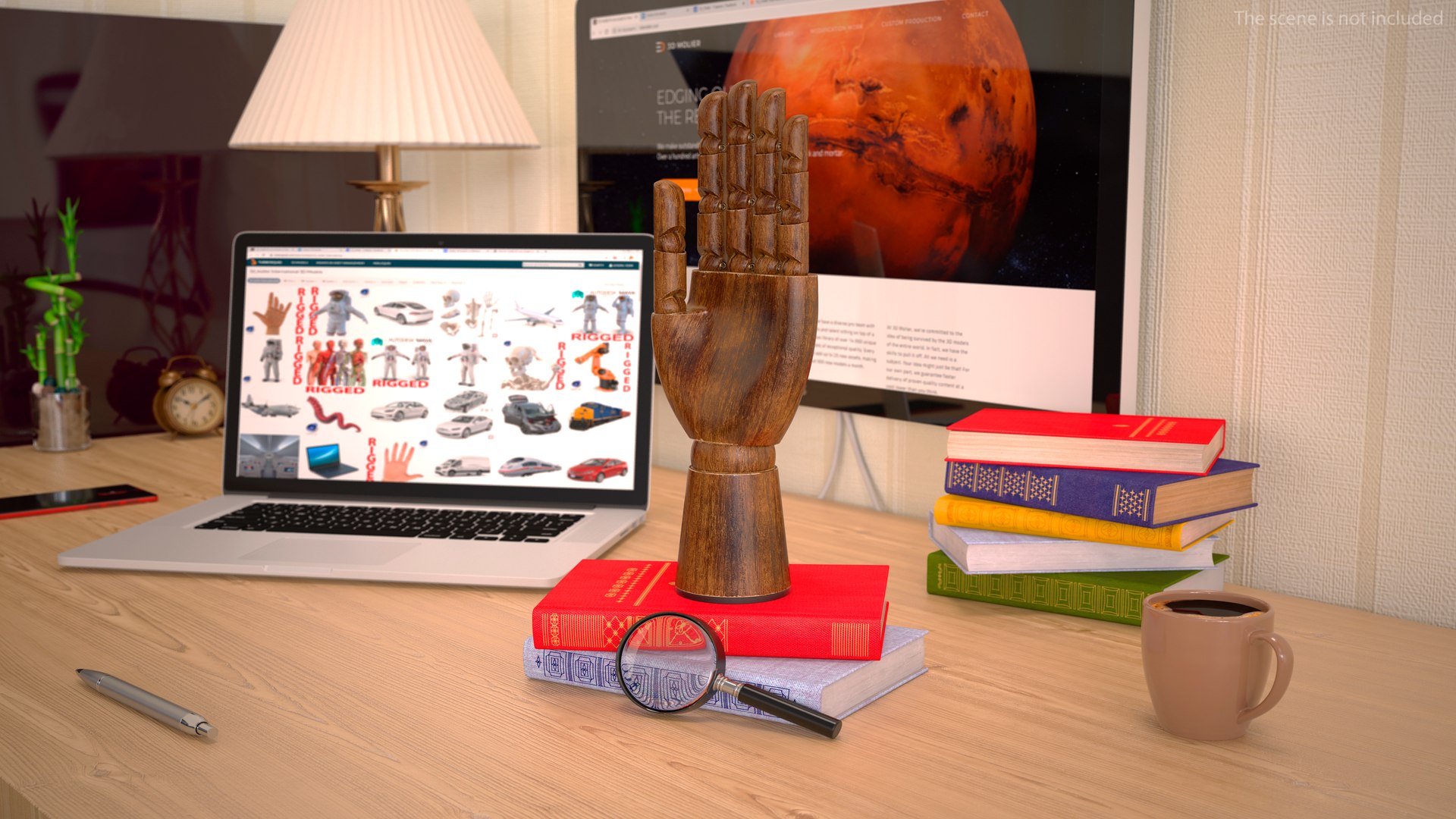 Wooden Hand With Posable Fingers Dark 3D Model - TurboSquid 1992587