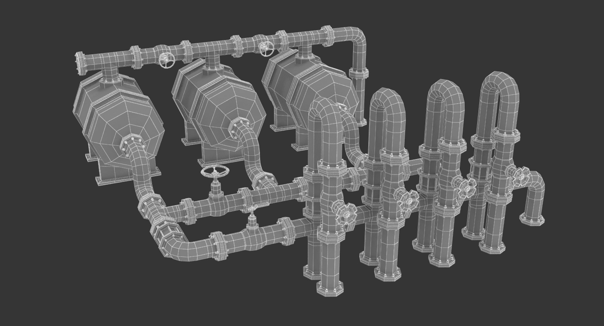 Pipe Assembly-2 Industrial 3D Model - TurboSquid 1280155