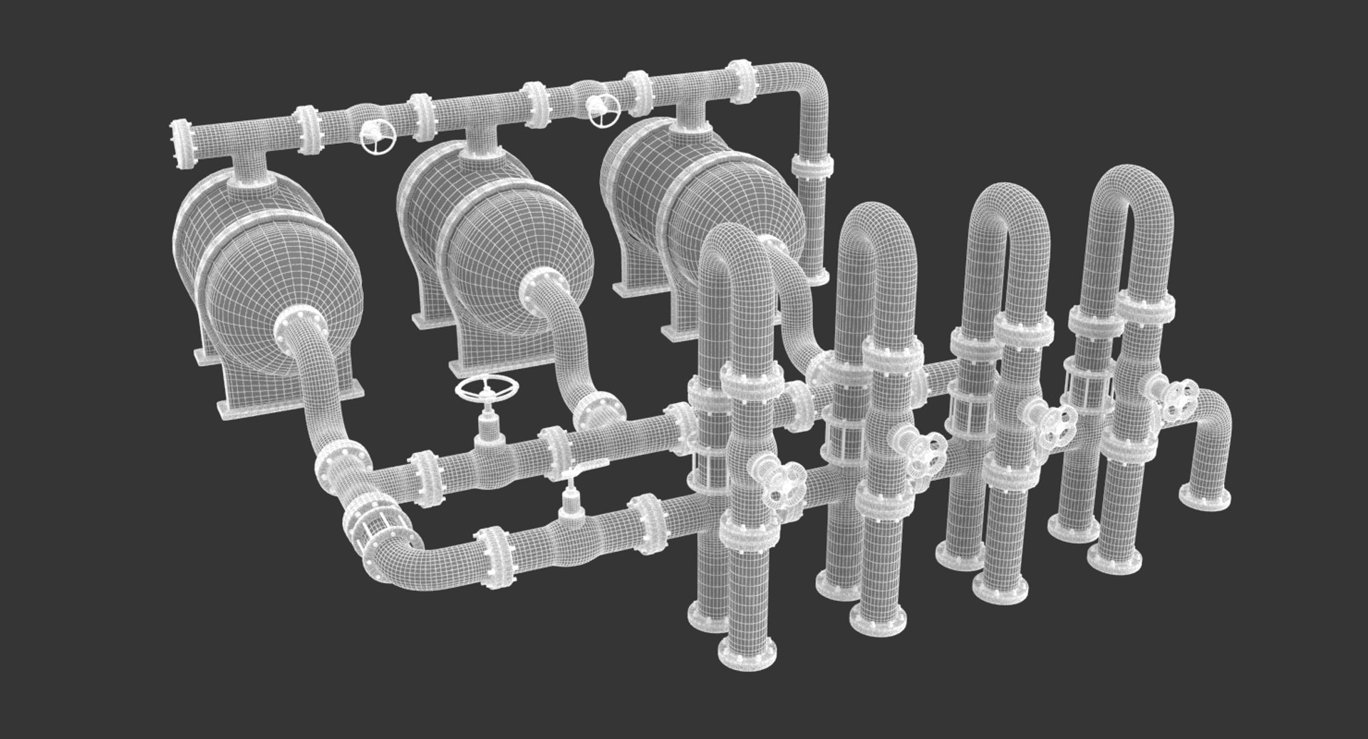 Pipe Assembly-2 Industrial 3D Model - TurboSquid 1280155
