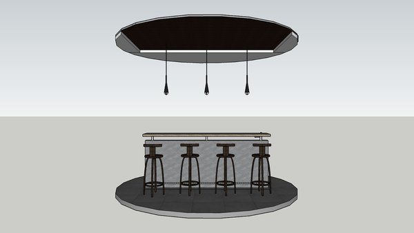 Free Simple Modern Bar Design 3D model - TurboSquid 1850241