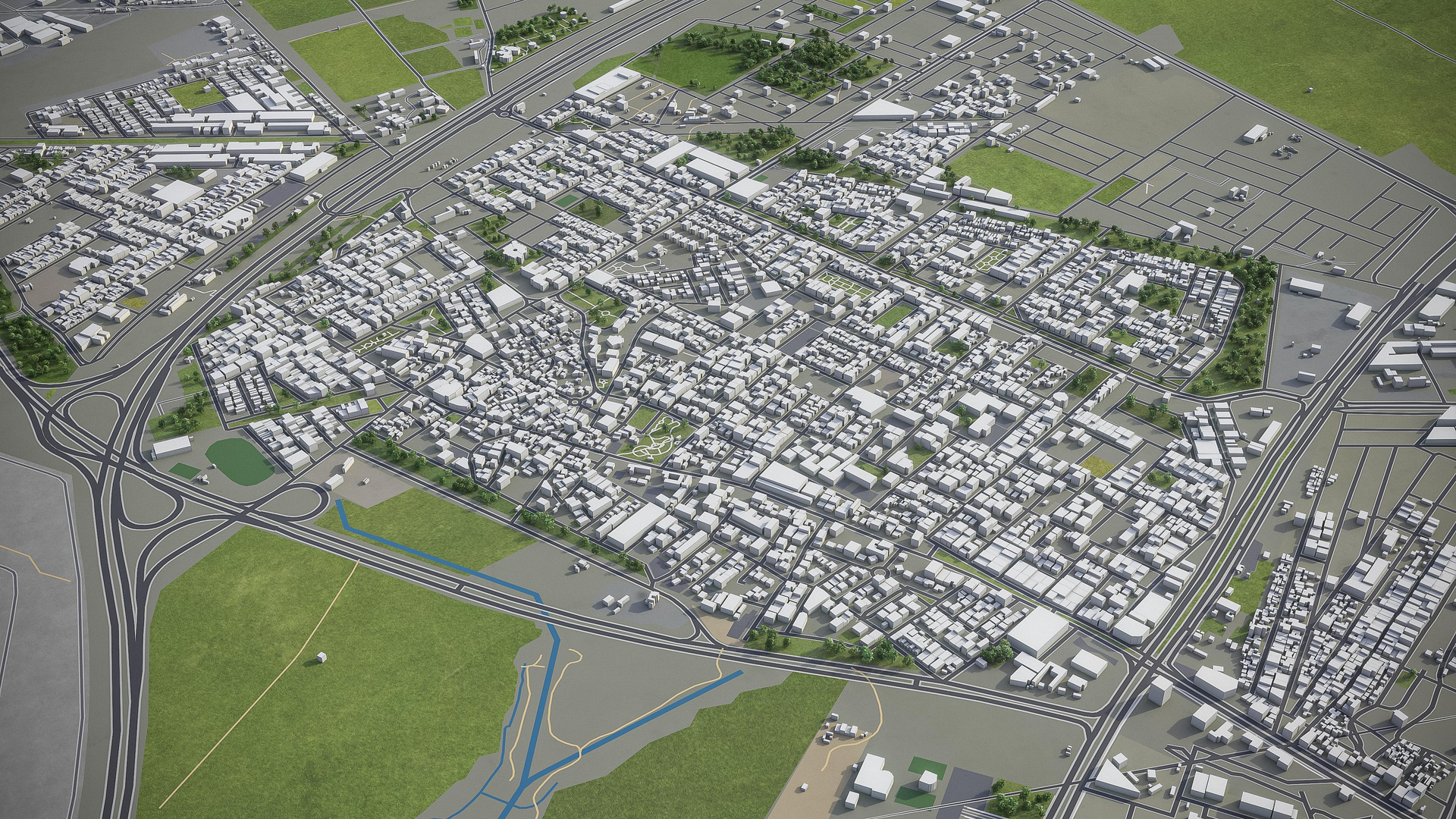 3D erbil surrounding - model - TurboSquid 1494316